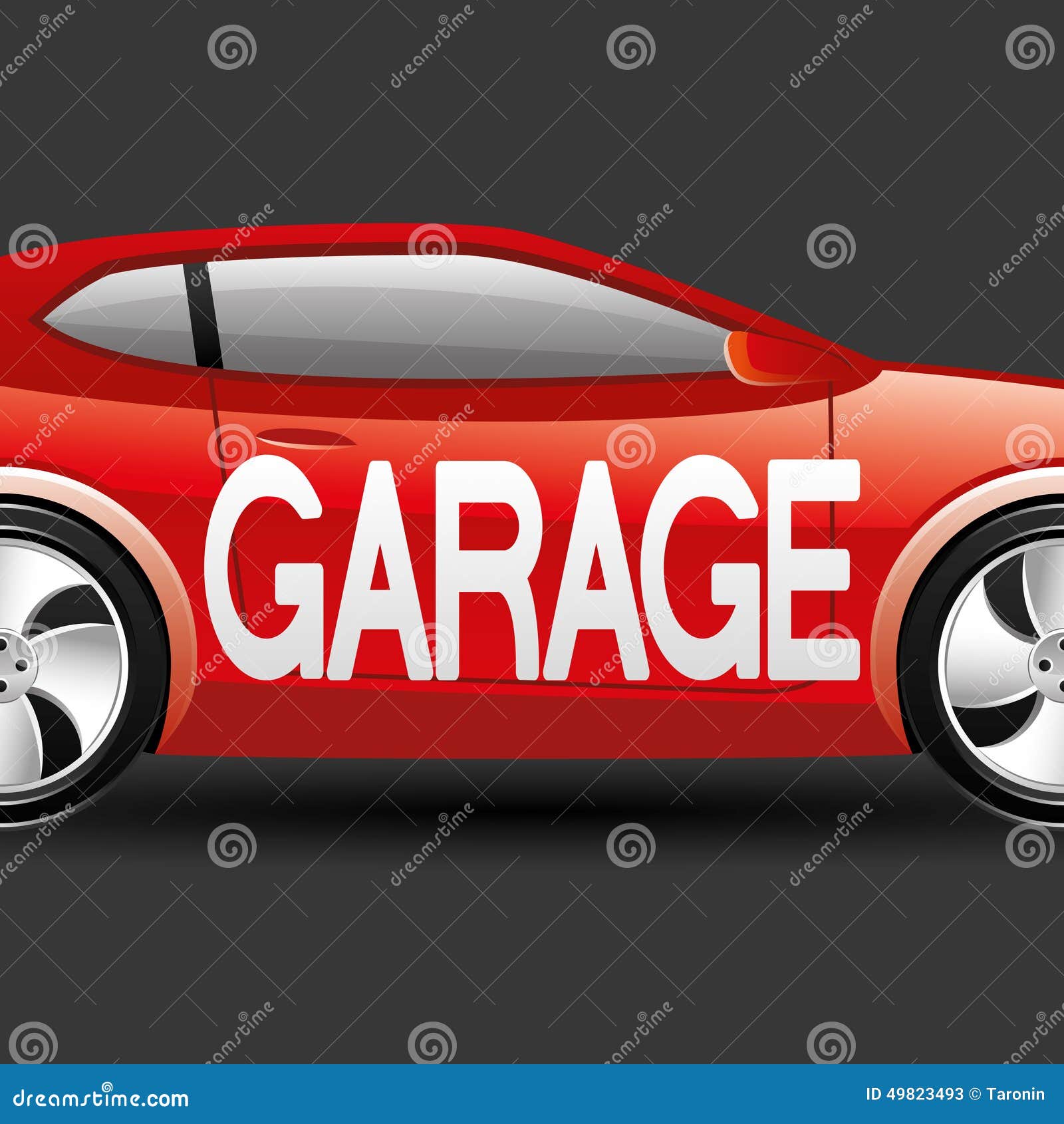 Vector sign. Garage stock vector. Illustration of race - 49823493
