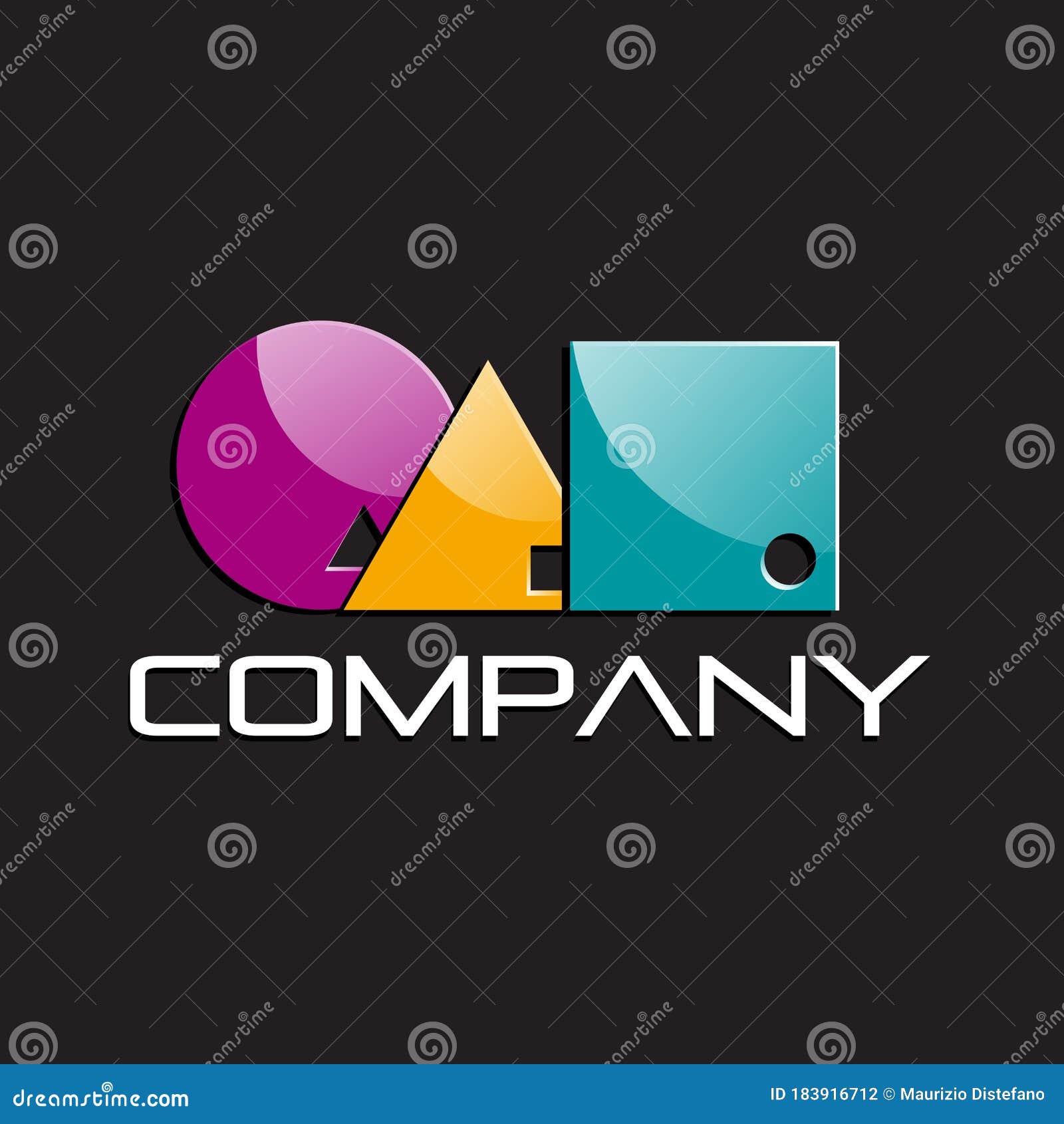 Vector Sign Geometric Shapes, Square, Triangle and Circle Stock ...