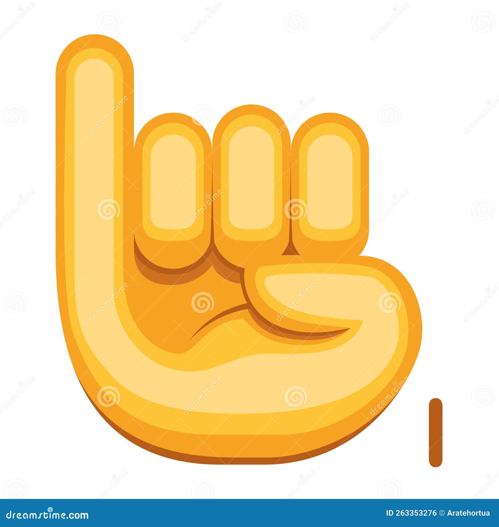 Vector Sign Language Icon Letter I Stock Vector - Illustration of ...