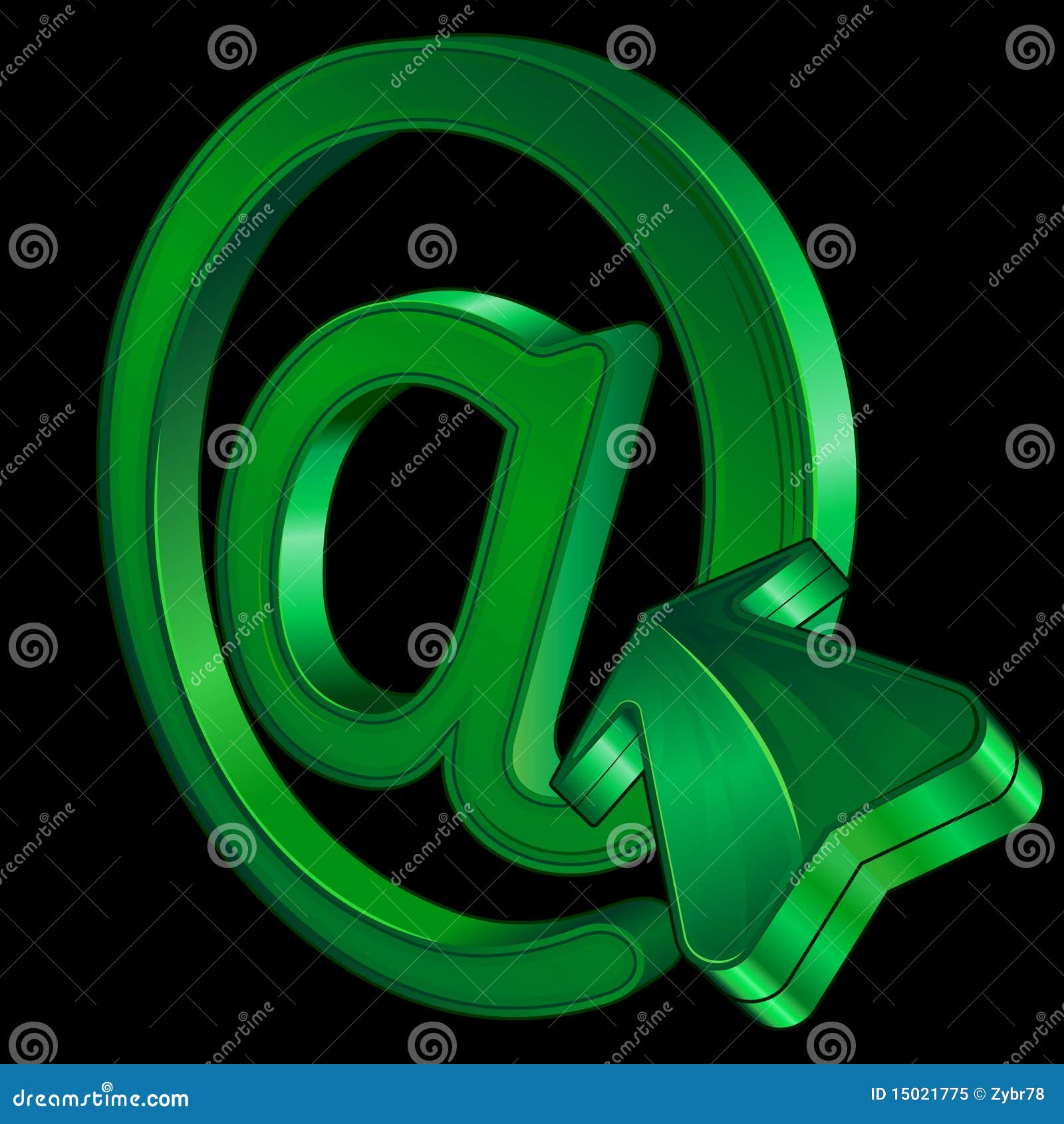 Vector sign at mail stock vector. Illustration of symbol - 15021775