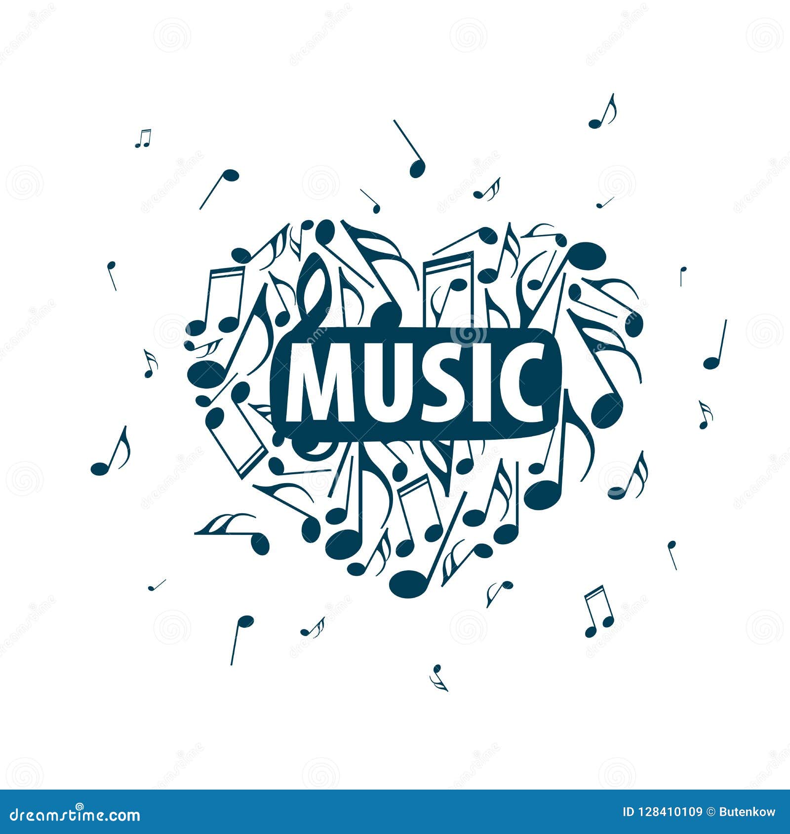 Vector Sign Music. Illustration of Musical Notes.. Stock Vector ...