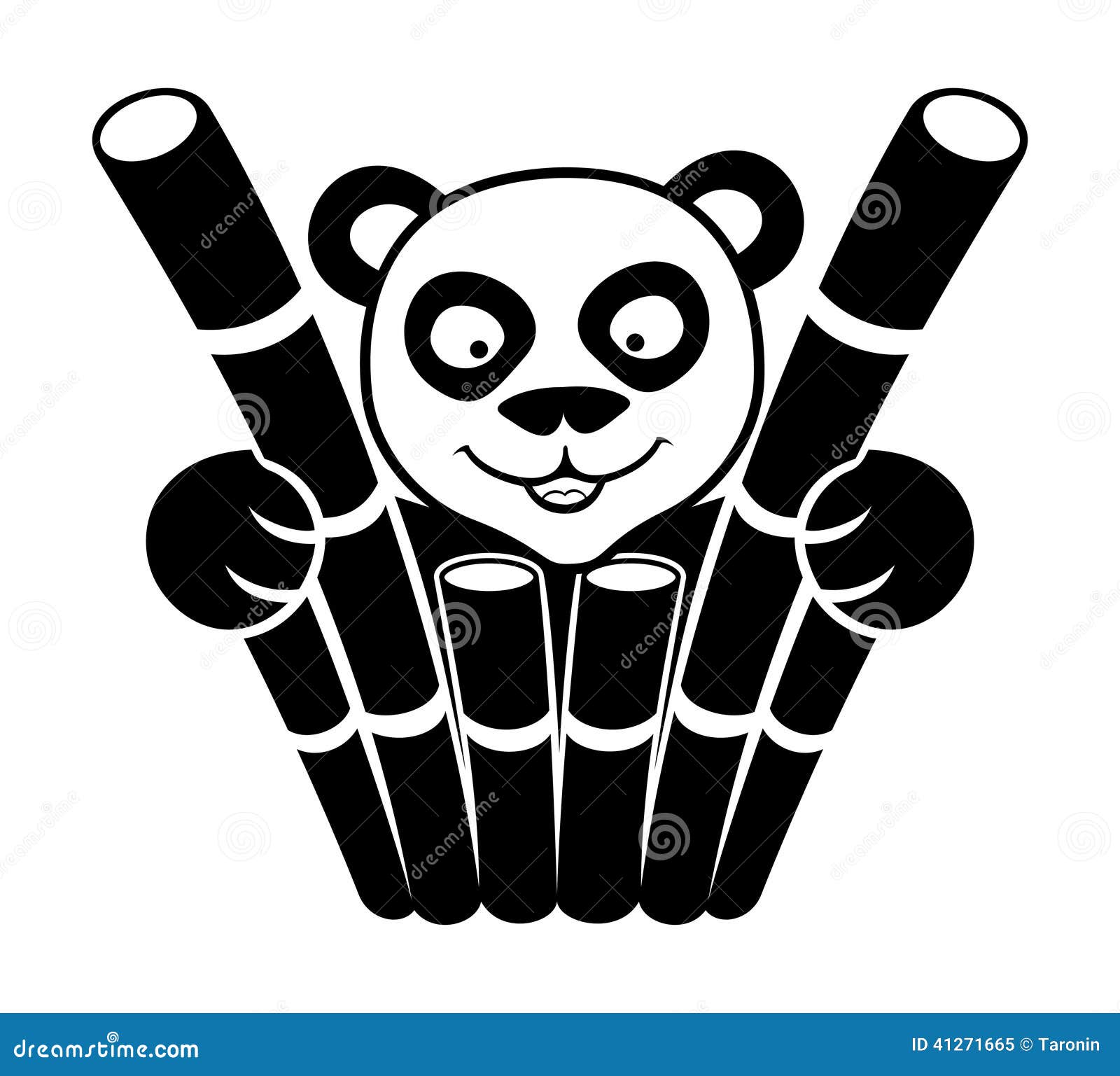 Vector sign. Panda. stock vector. Illustration of freedom - 41271665