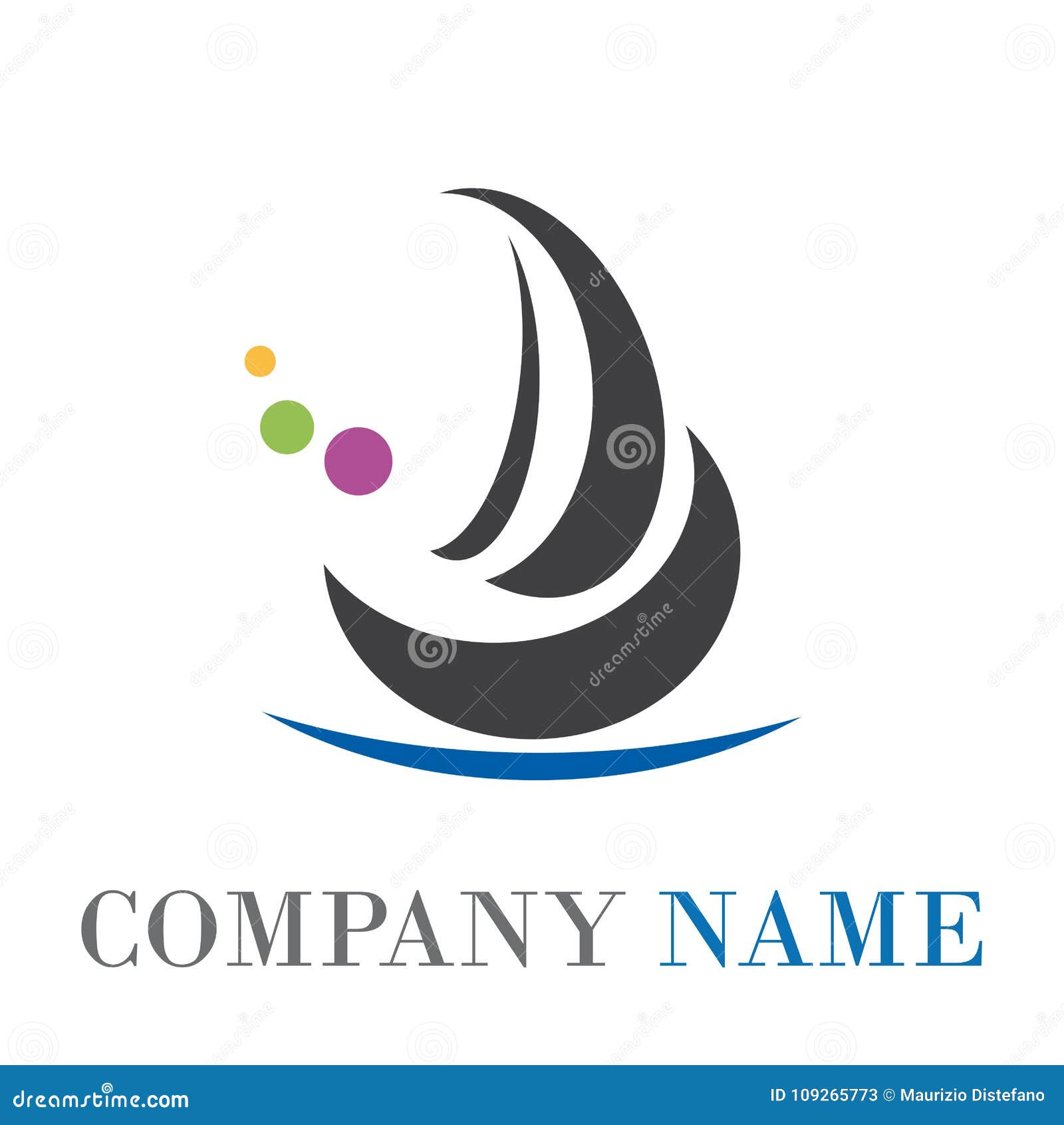 Vector sign sailing ship stock vector. Illustration of symbol - 109265773