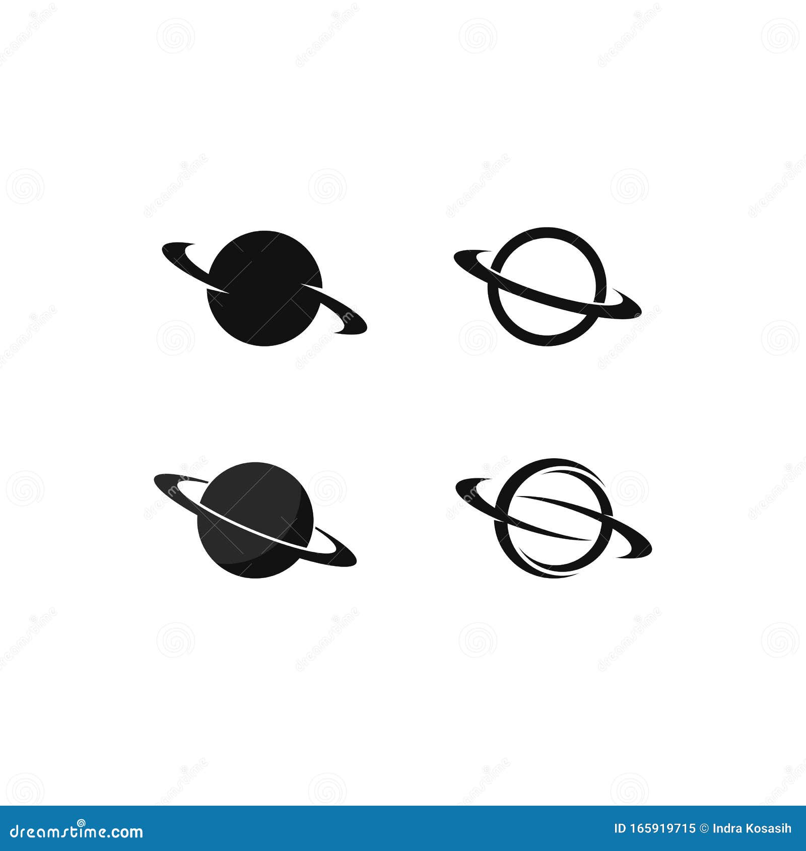 Vector Sign of Saturn Planet Icon Illustration Stock Vector ...