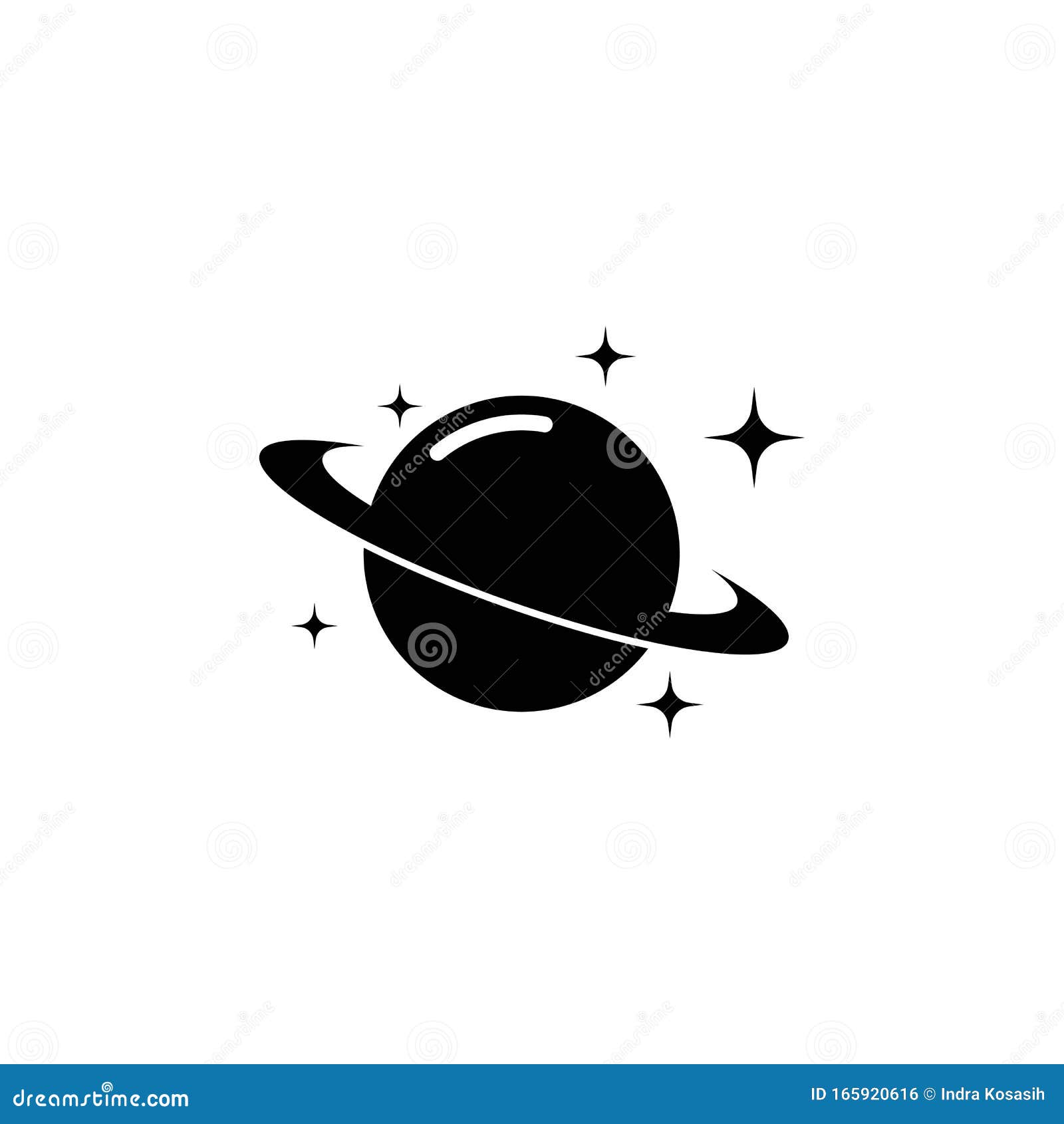 Vector Sign of Saturn Planet Icon Illustration Stock Vector ...
