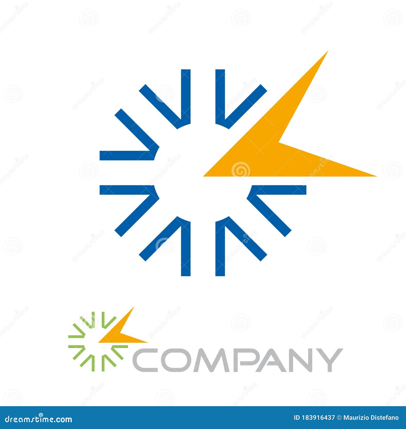 Vector sign solar energy stock illustration. Illustration of logo ...