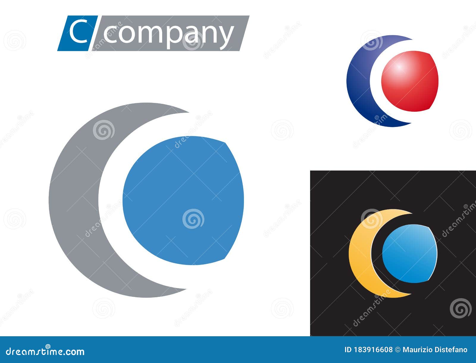 Vector Sign Spherical Letter C Stock Illustration - Illustration of ...