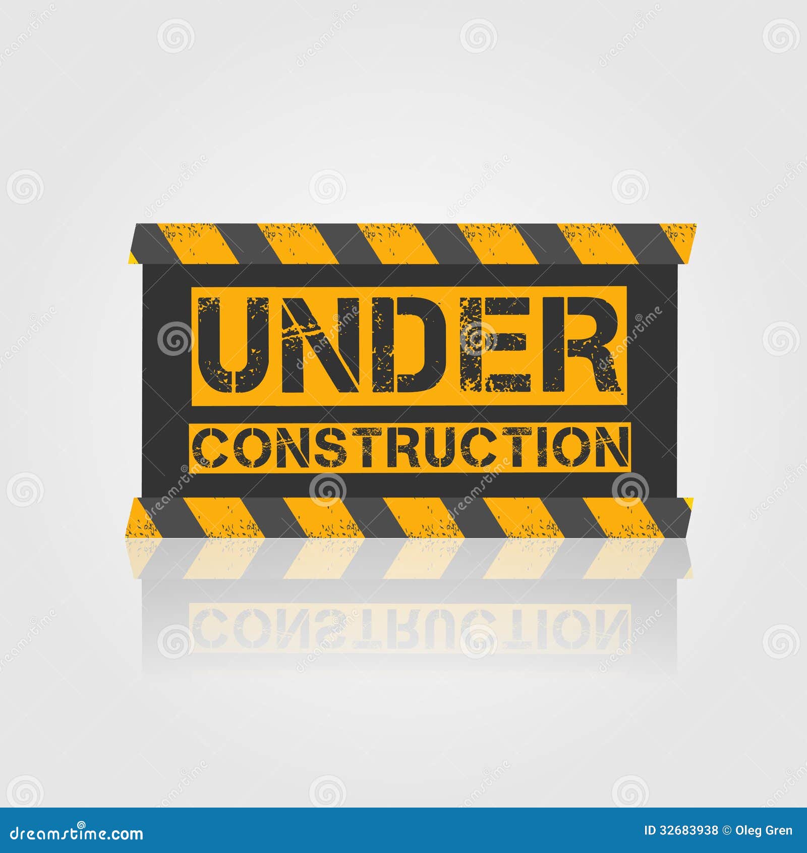 Vector Sign Under Construction Stock Vector - Illustration of label ...
