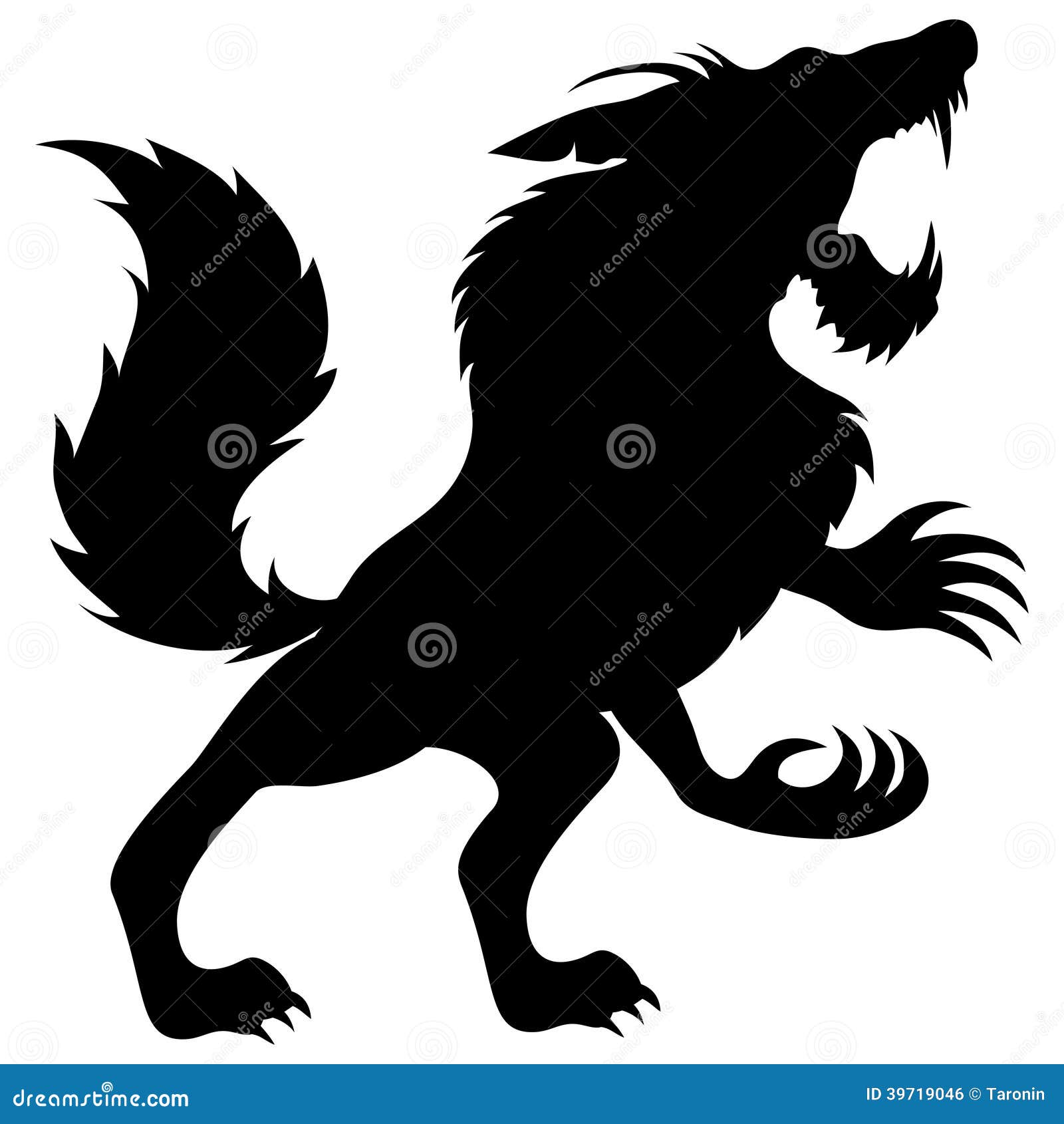 Vector sign. Werewolf. stock vector. Illustration of abstract - 39719046