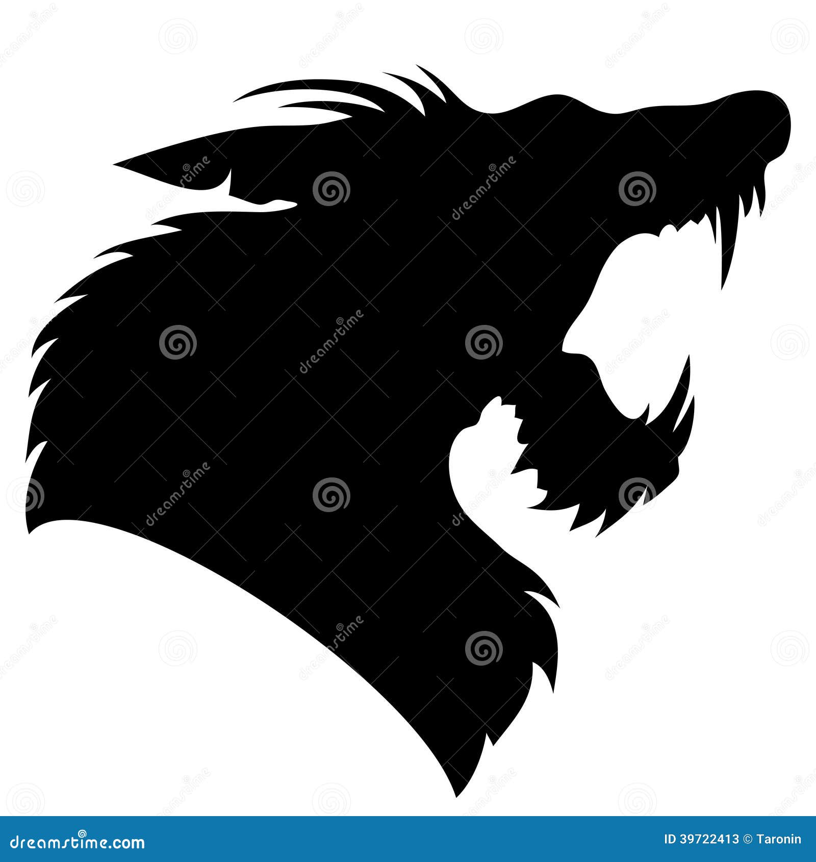 Vector sign. Werewolf. stock vector. Illustration of animal - 39722413