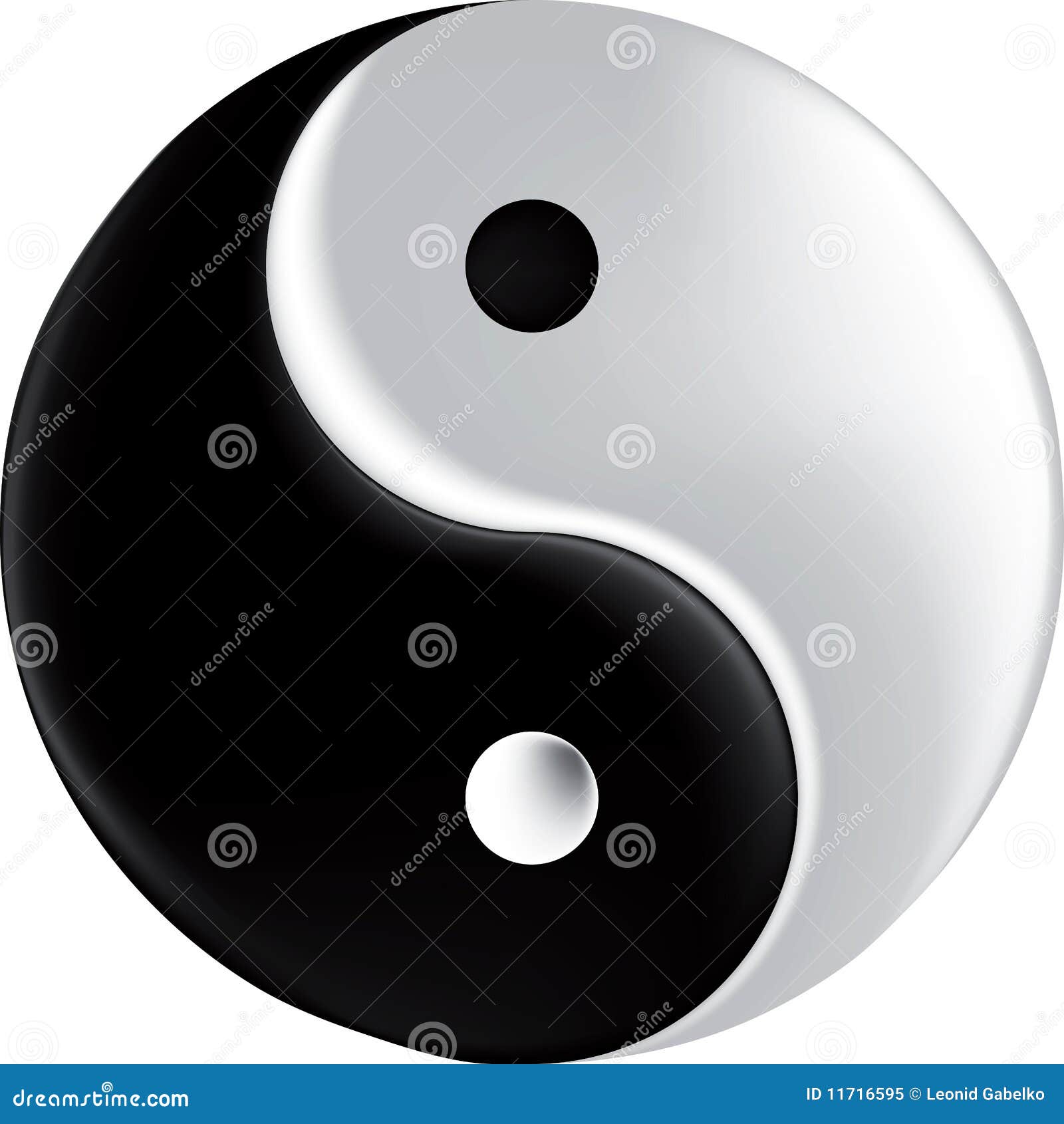 Vector sign ying yang mesh stock vector. Illustration of forces - 11716595