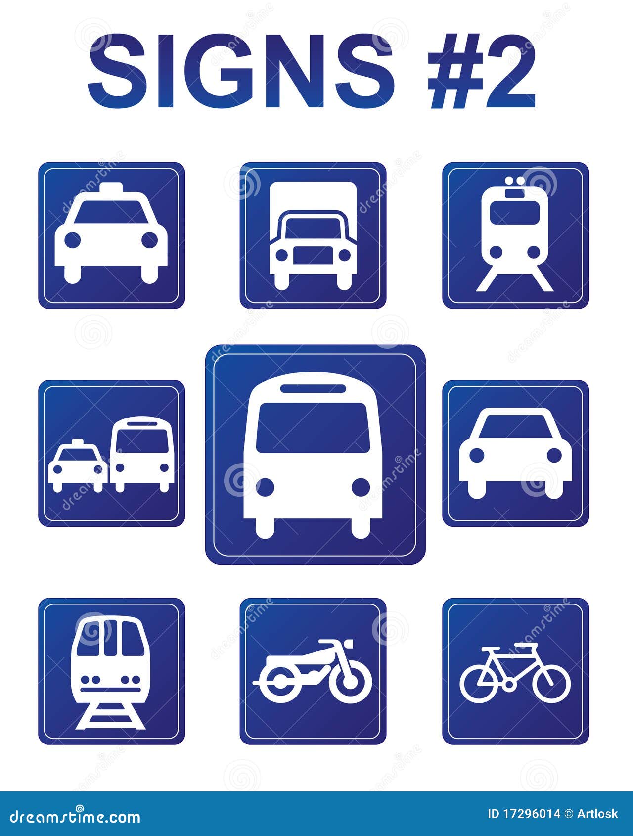 Vector Signs stock vector. Illustration of train, road - 17296014