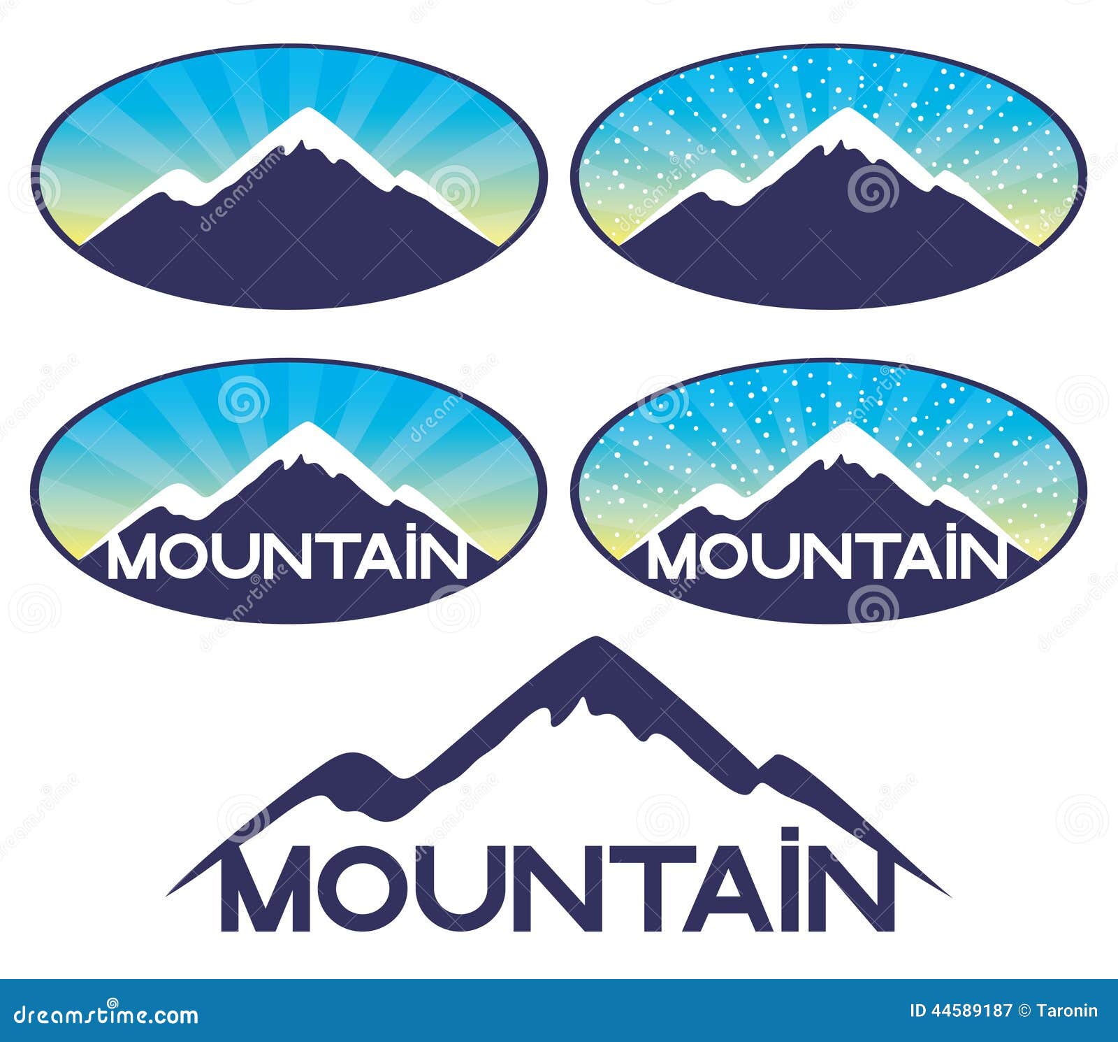 Vector signs. Mountain. stock vector. Illustration of graphics - 44589187