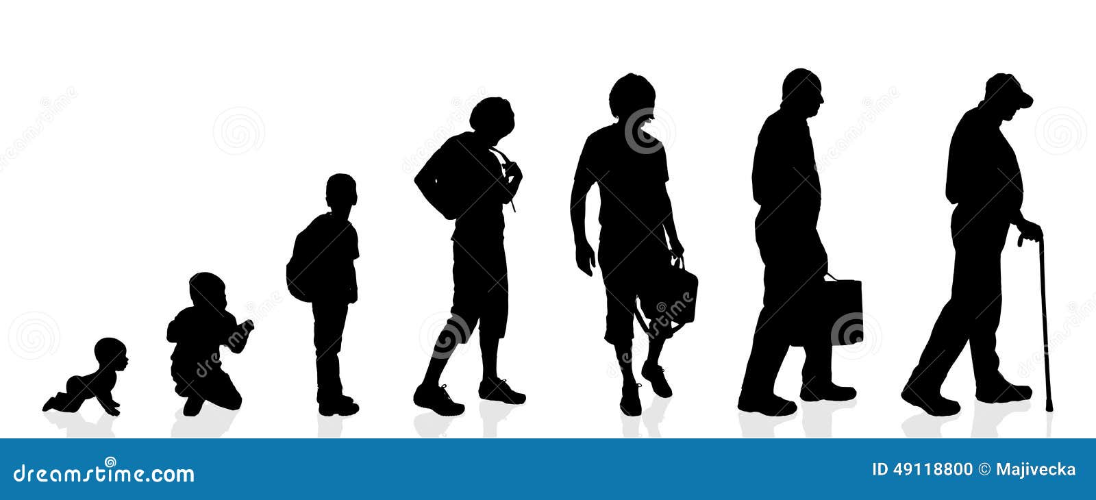 Vector Silhouette Generation Men. Stock Vector - Illustration of ...