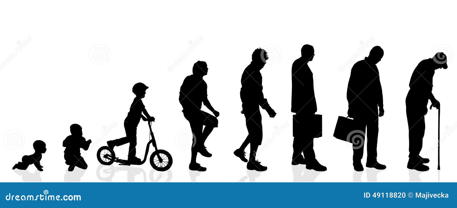 Vector Silhouette Generation Men. | CartoonDealer.com #49118820