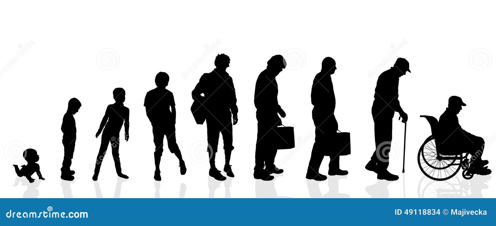 Vector Silhouette Generation Men. Stock Vector - Image: 49118834