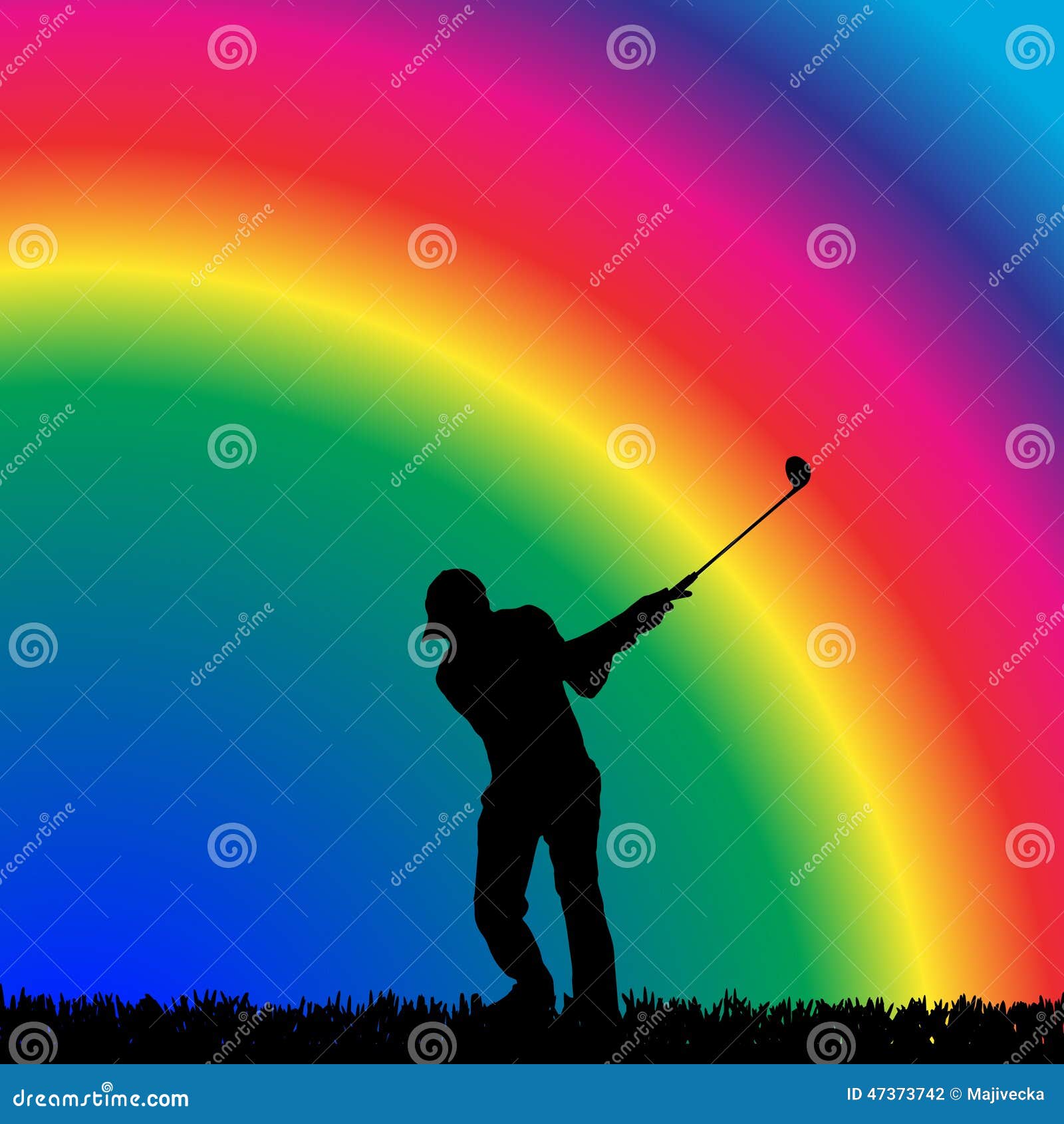 Rainbow Golf Stock Illustrations – 138 Rainbow Golf Stock Illustrations ...