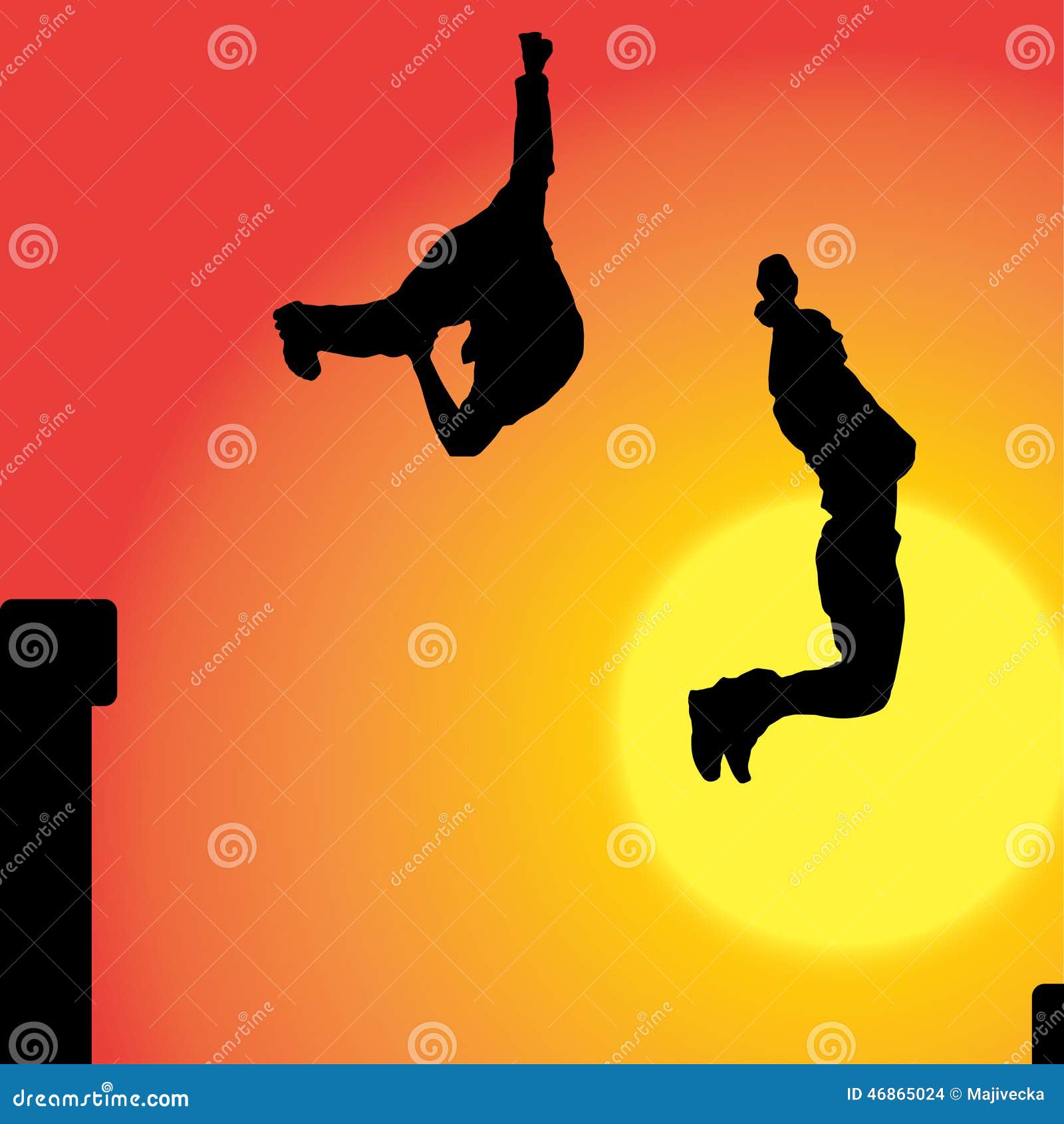 Parkour Boy Animation Sprite Vector Illustration | CartoonDealer.com ...