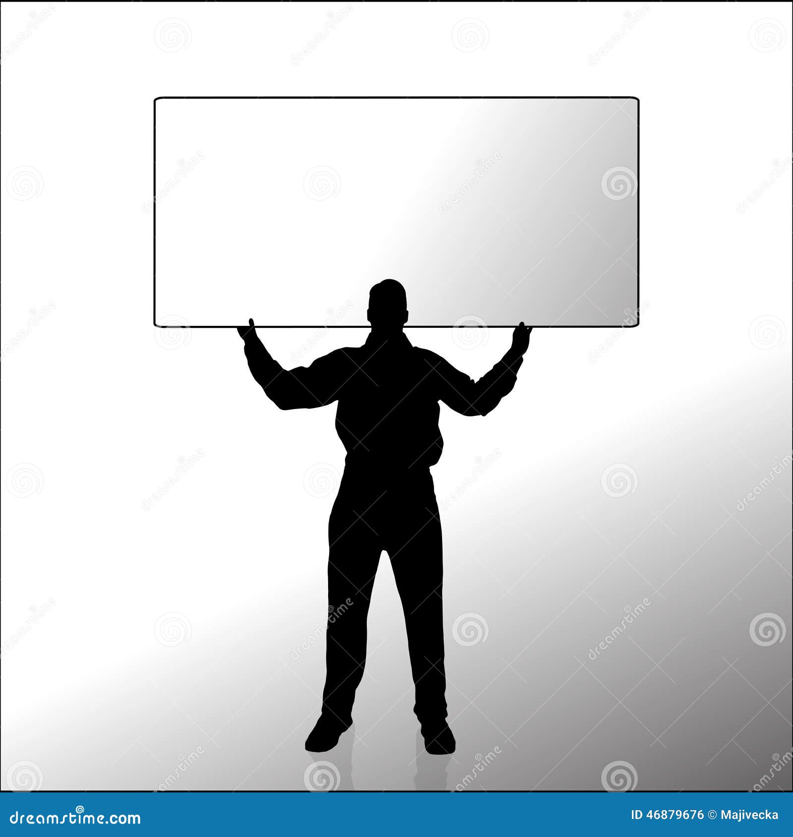 Vector Silhouette of a Man. Stock Vector - Illustration of white, male ...