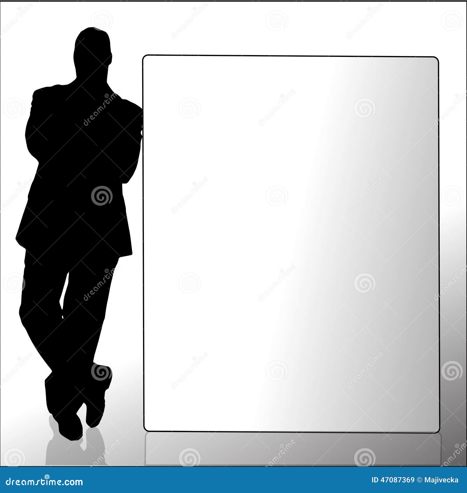 Vector Silhouette of a Man. Stock Vector - Illustration of board, show ...