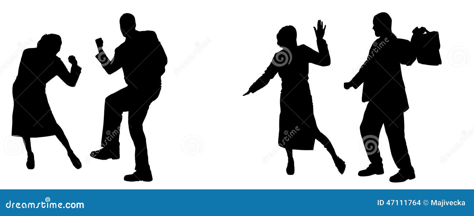Two People Arguing Silhouette Stock Illustrations – 150 Two People ...