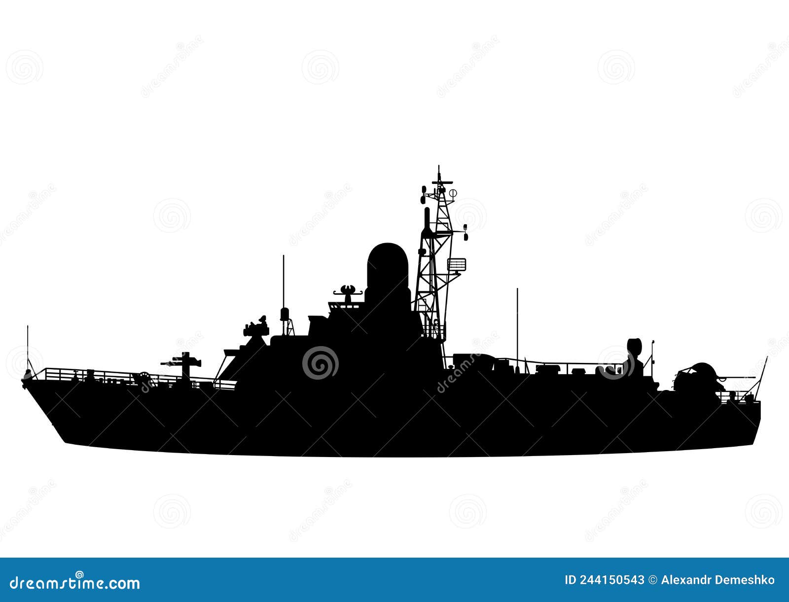 Silhouette of Small Rocket Ship. Vector EPS10. Stock Vector ...
