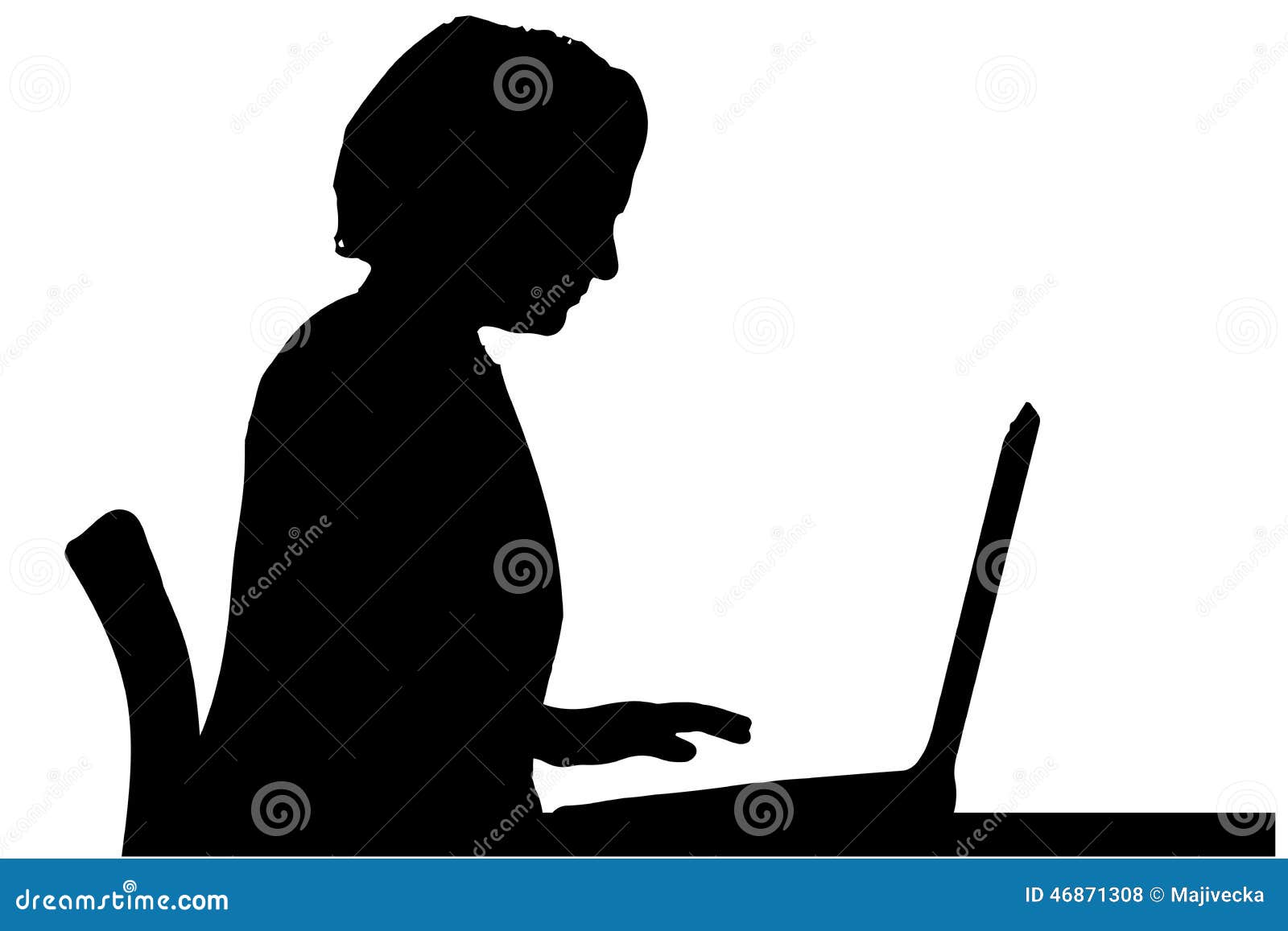 Vector Silhouette of a Woman. Stock Vector - Illustration of sitting ...