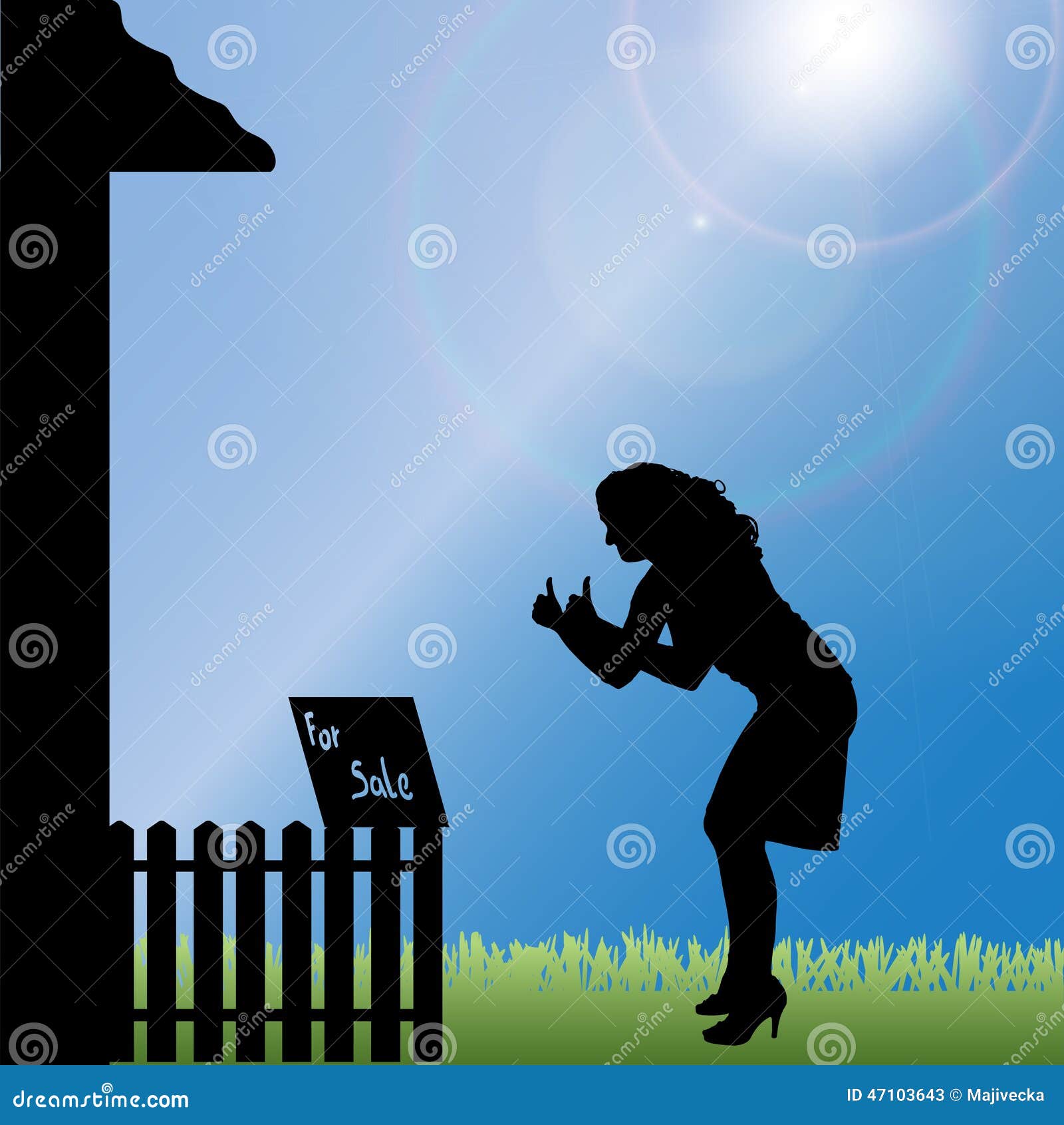 Vector Silhouette of Woman. Stock Vector - Illustration of white ...
