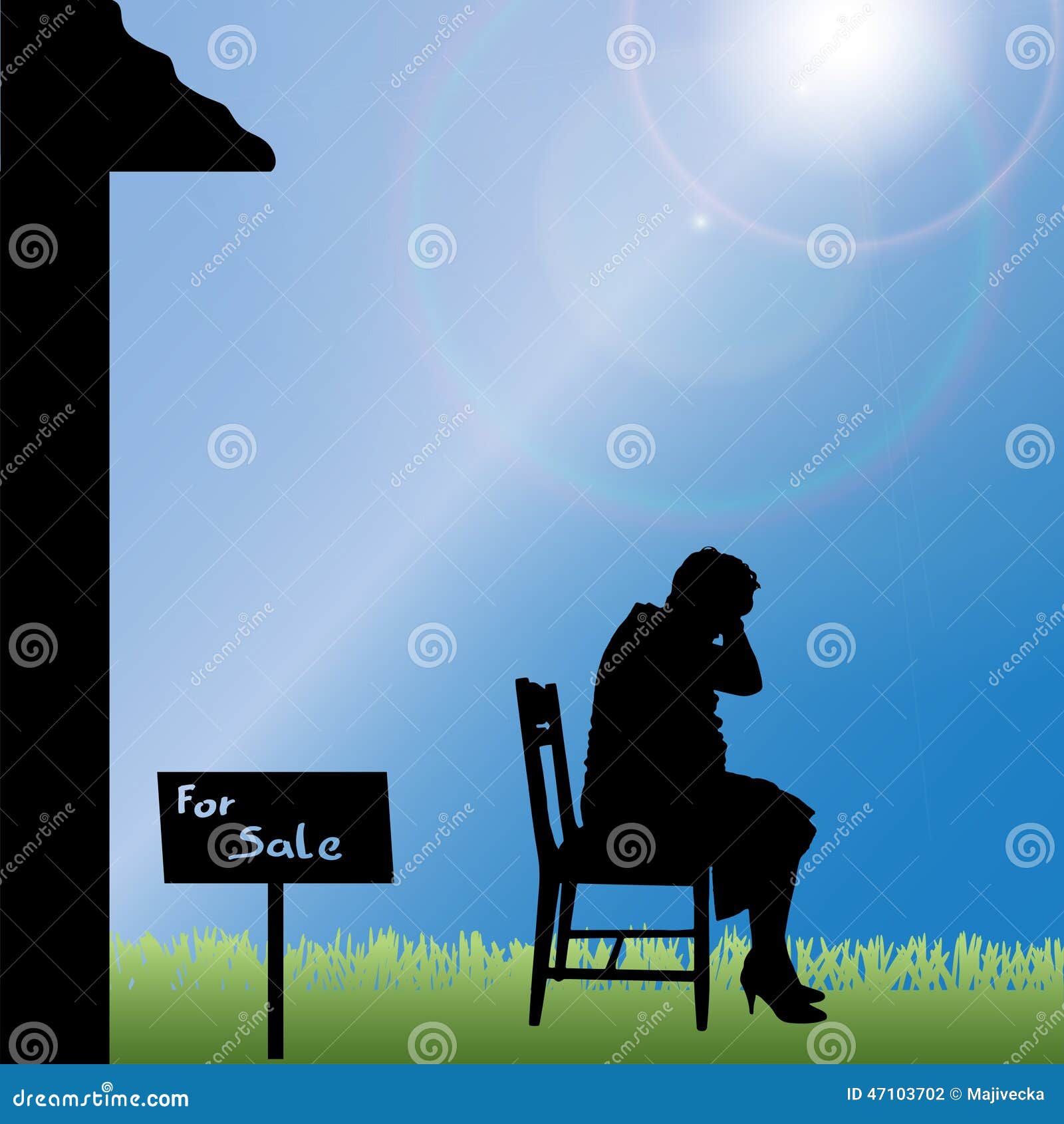 Vector Silhouette of a Woman. Stock Vector - Illustration of residence ...