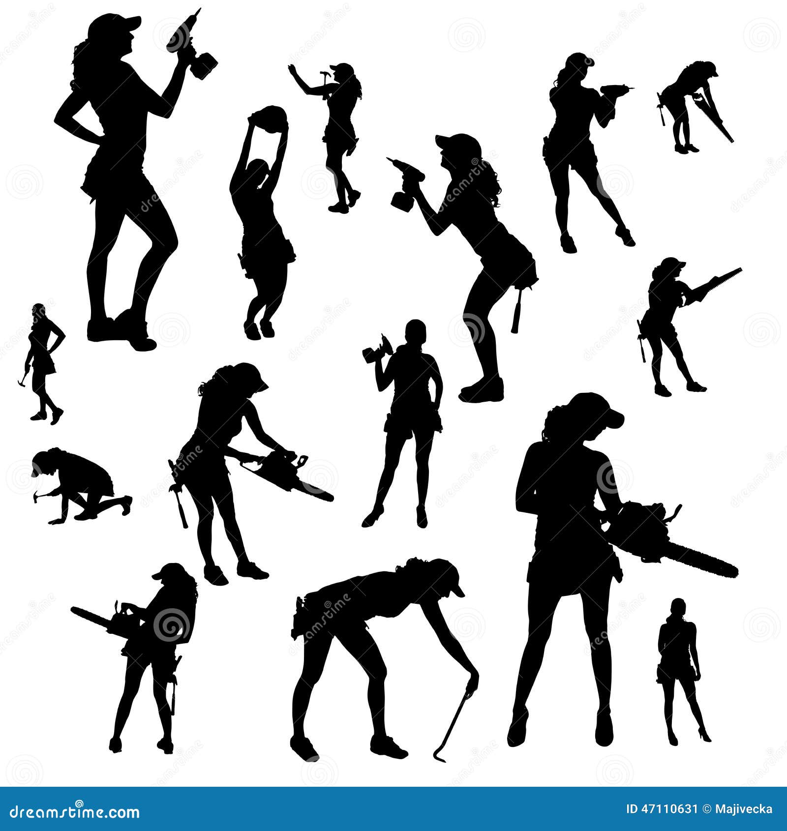 Worker Silhouette Vector