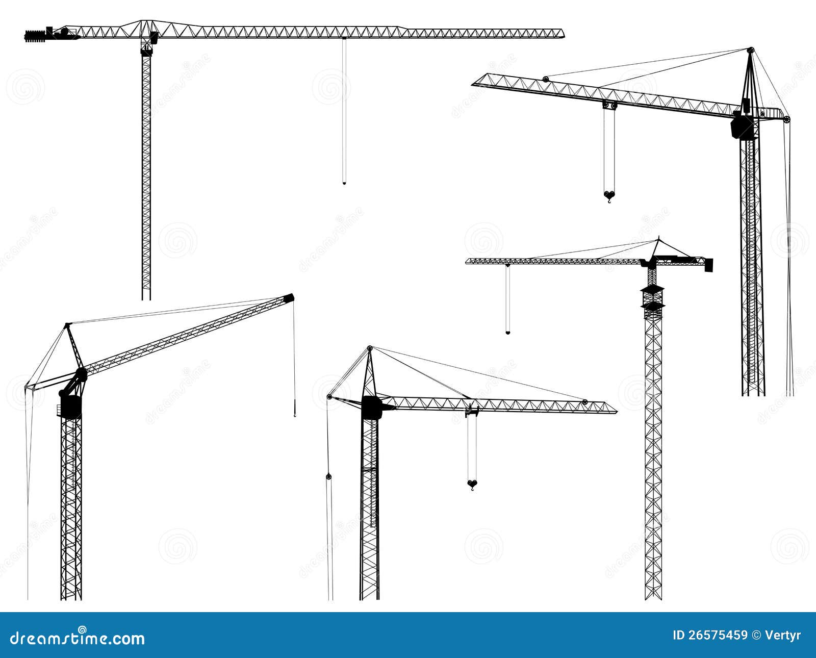 Construction Crane. Vector Drawing | CartoonDealer.com #143578776