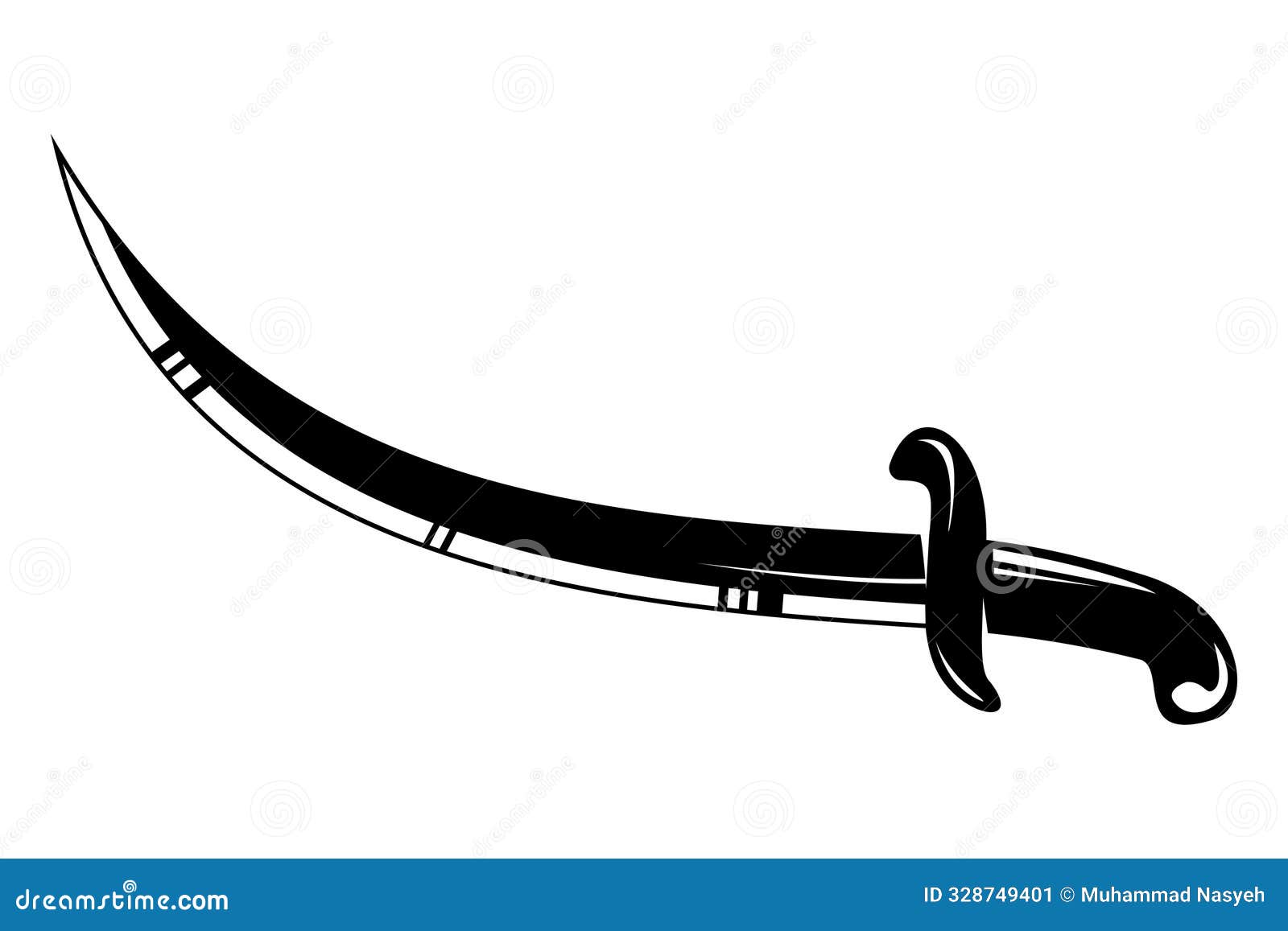 Sabre Of Arabian Persian. Curved Sword Icon. Set Of Saber Icon. Vector ...