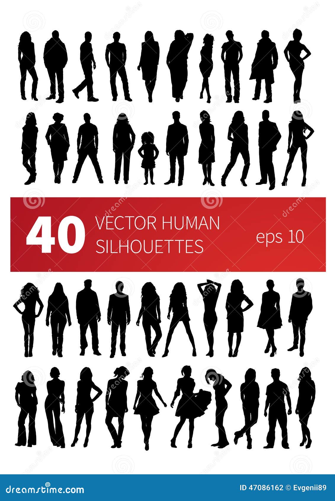 Silhouettes Of People Sitting At A Table, Various Social Situations ...