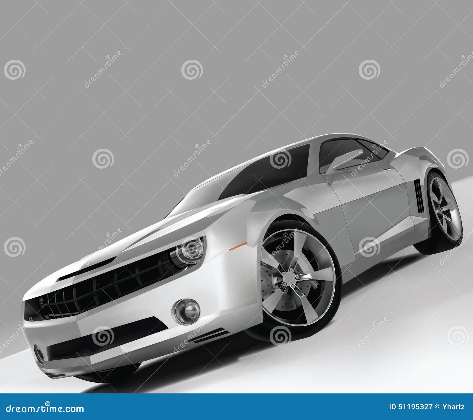 Vector Silver Car Illustration Stock Illustration - Illustration of ...