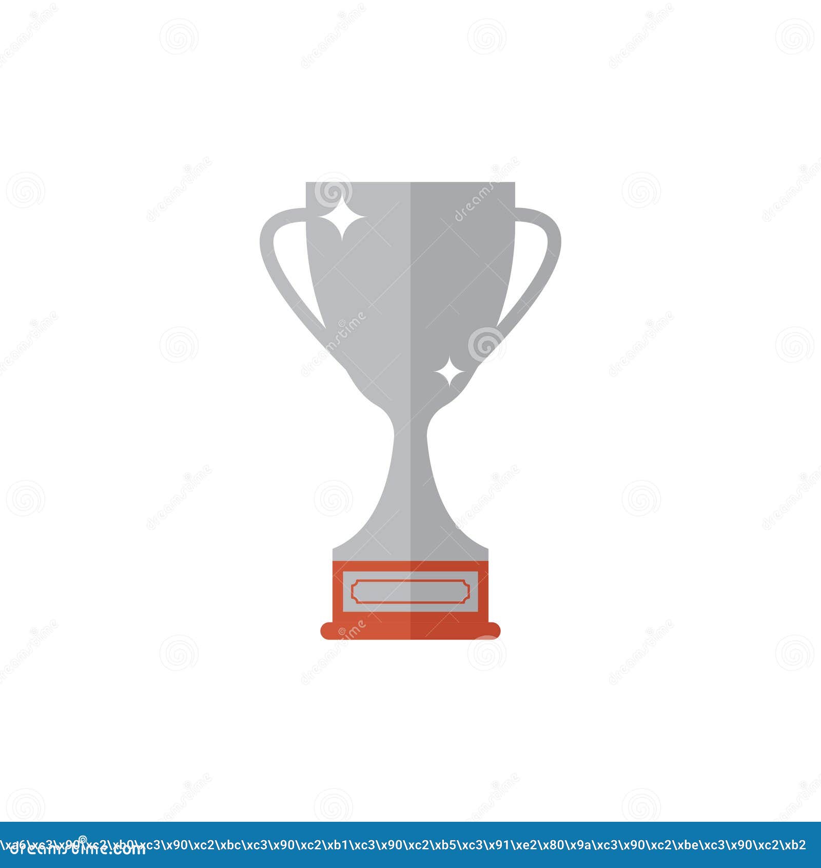 Vector silver cup stock vector. Illustration of games - 85814513