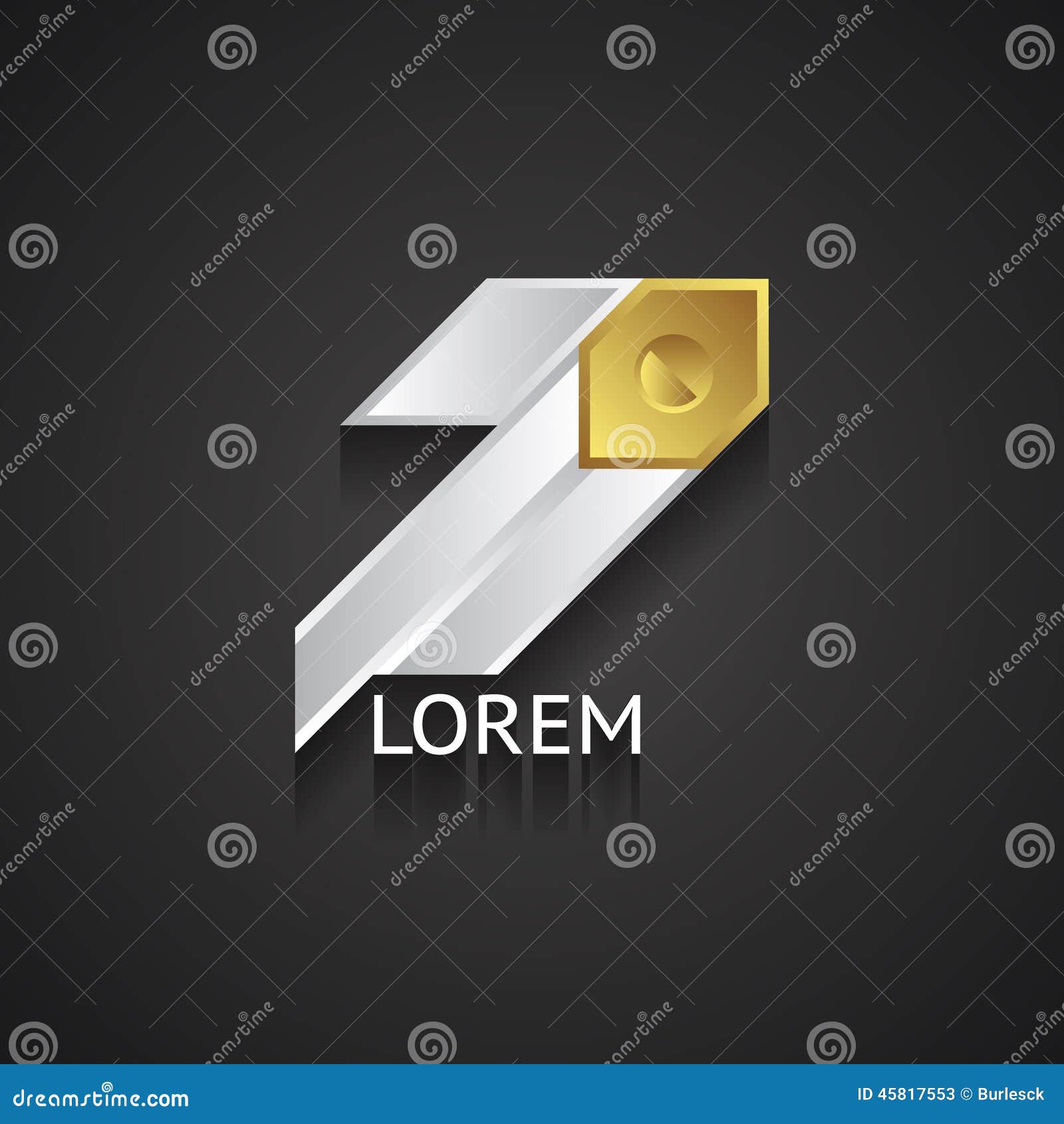 Vector Silver and Gold Business Logo Stock Vector - Illustration of ...