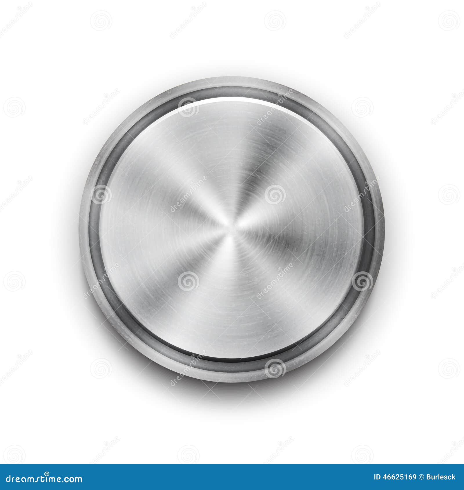 Vector Silver Metal Textured Button Stock Vector - Illustration of ...