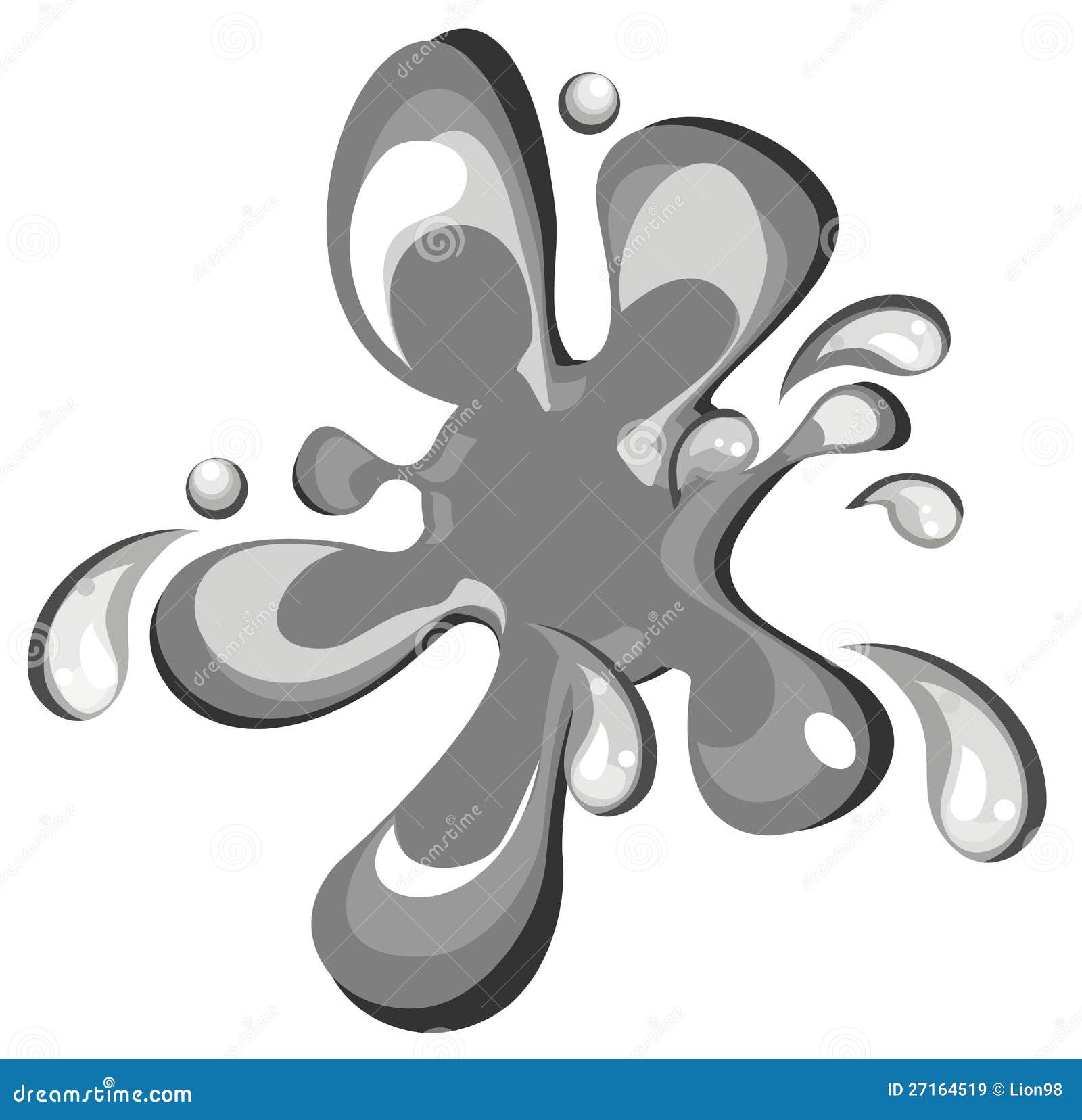Vector silver splash stock vector. Illustration of dirty - 27164519