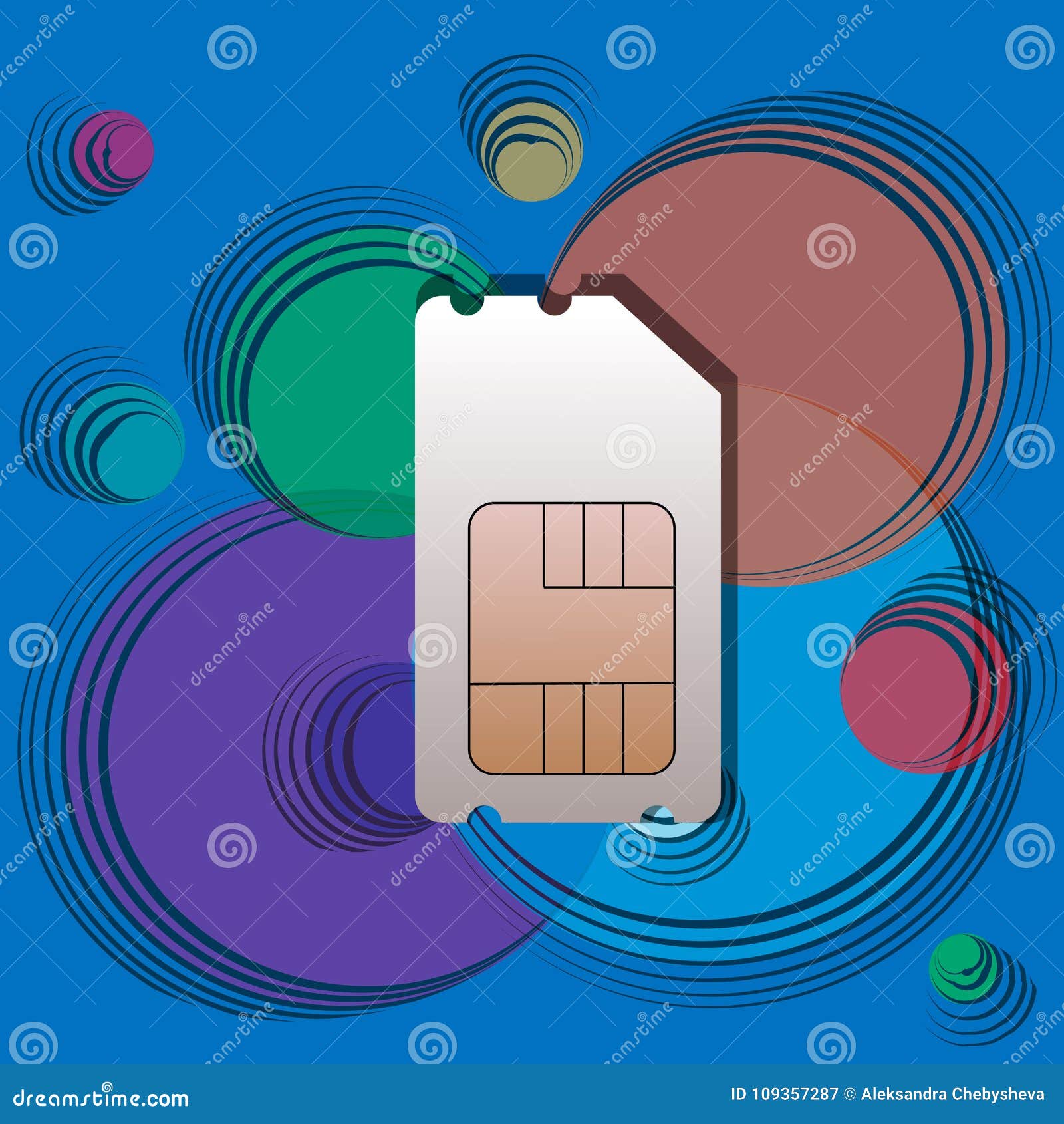SIM Cards. Mobile Phone Call Network Connection Stock Photography ...