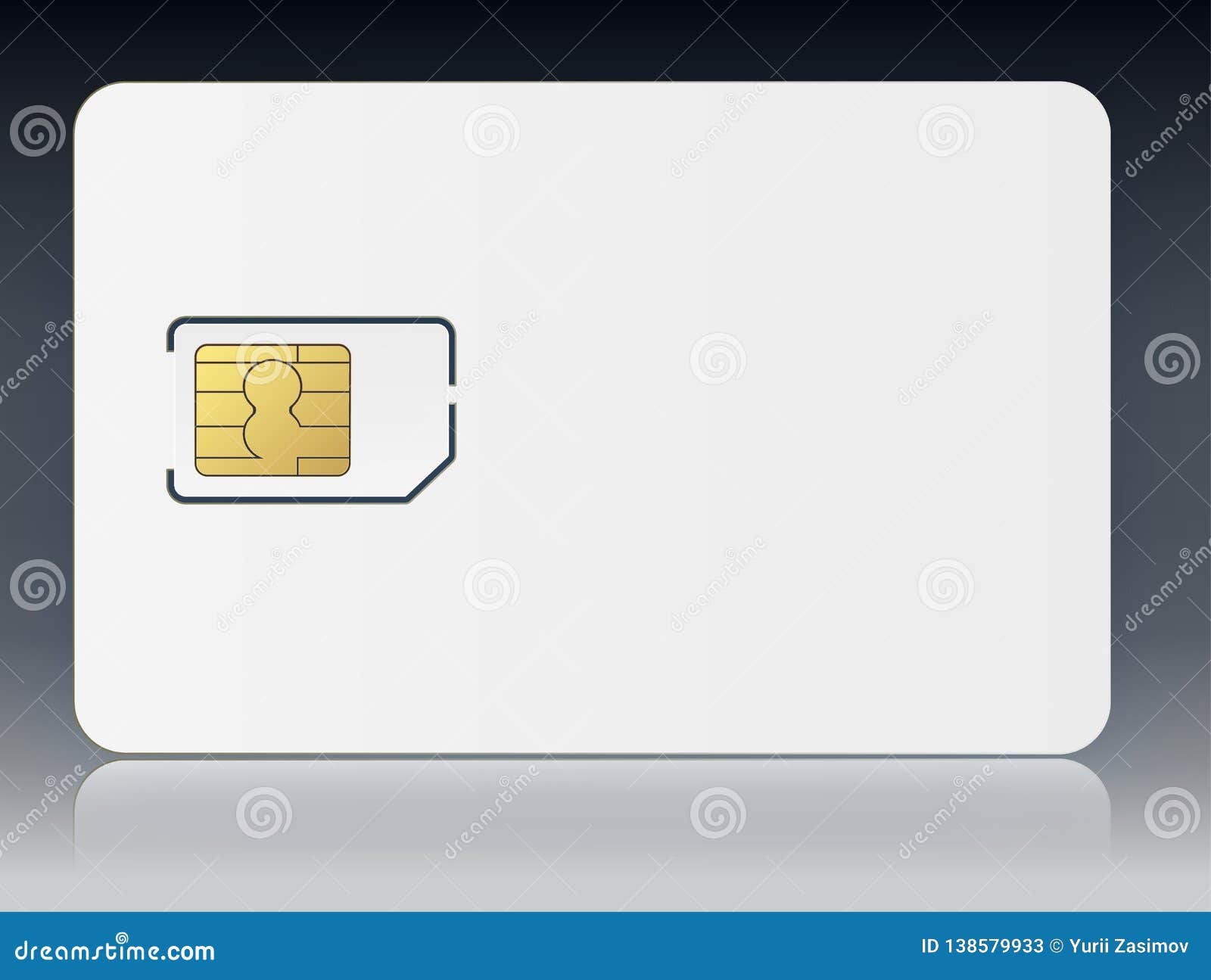 Vector Sim Mobile Cellular Phone Sim Card Chip Isolated on Background ...