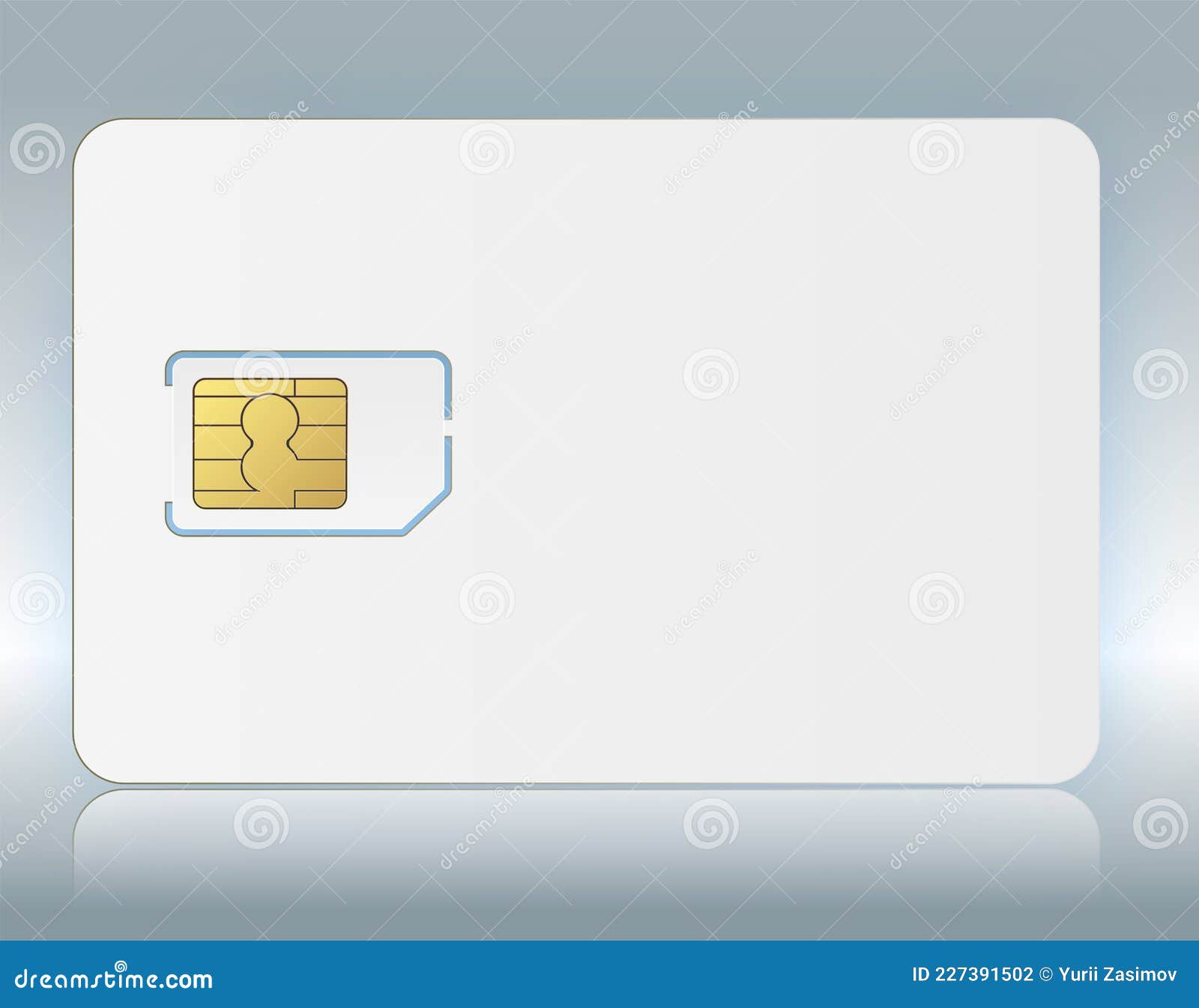 Vector Sim Mobile Cellular Phone Sim Card Chip Isolated on Background ...
