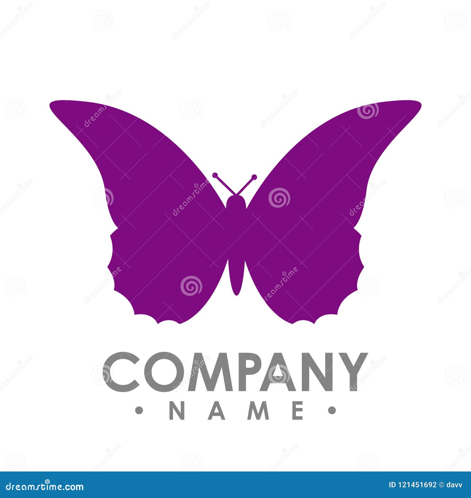 Vector Simple Abstract Butterfly. Butterfly Icon Vector Isolated Stock ...