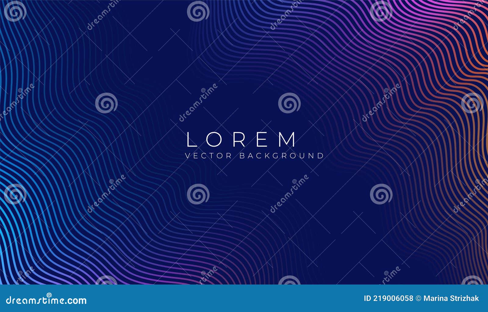 Vector Simple Background with Color Abstract Wave Stock Vector ...