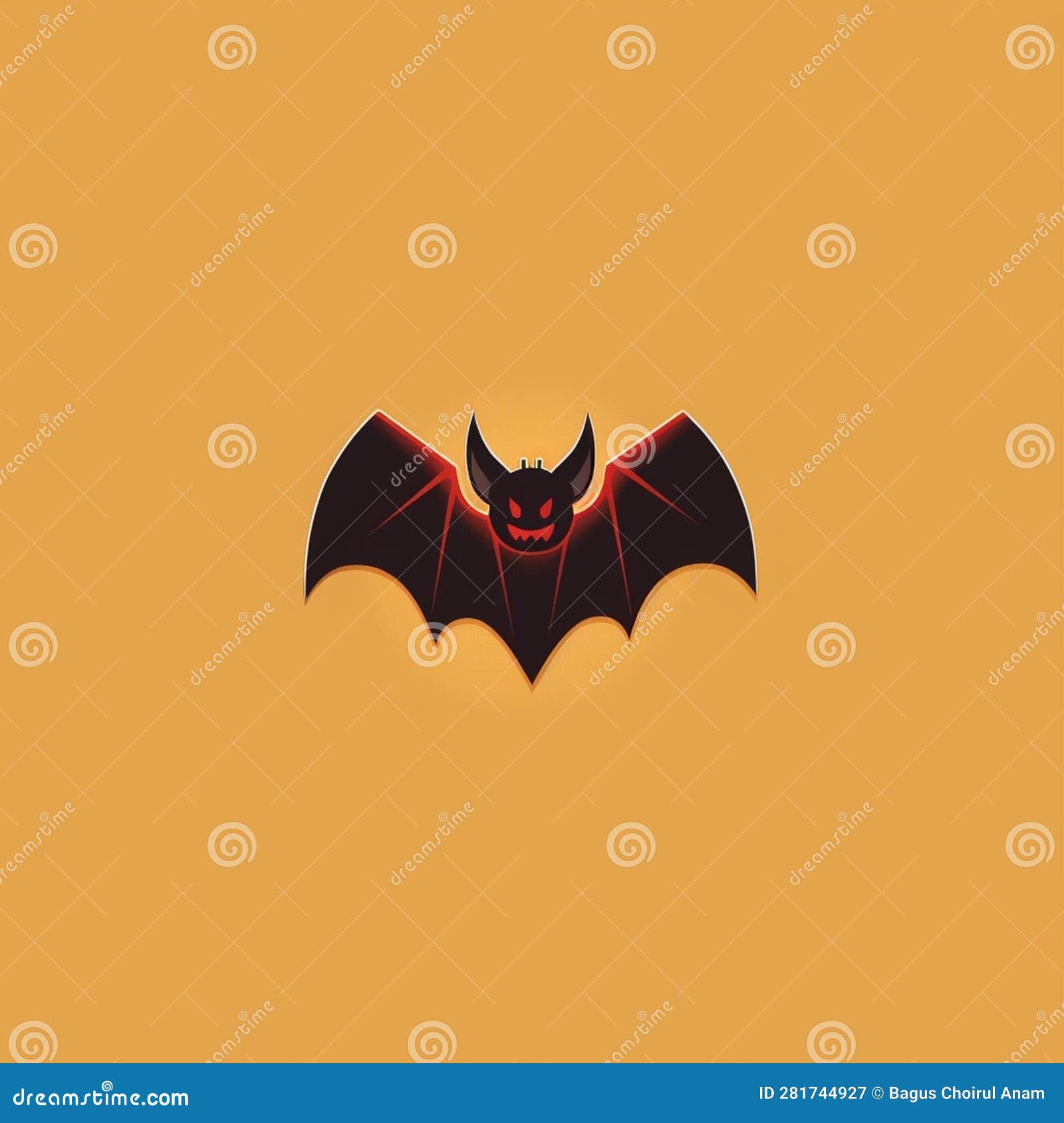 The Minimalist Bat Logo Vector Stock Illustration - Illustration of ...