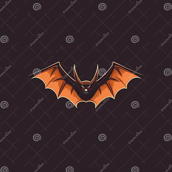 The Minimalist Bat Logo Vector Stock Illustration - Illustration of ...