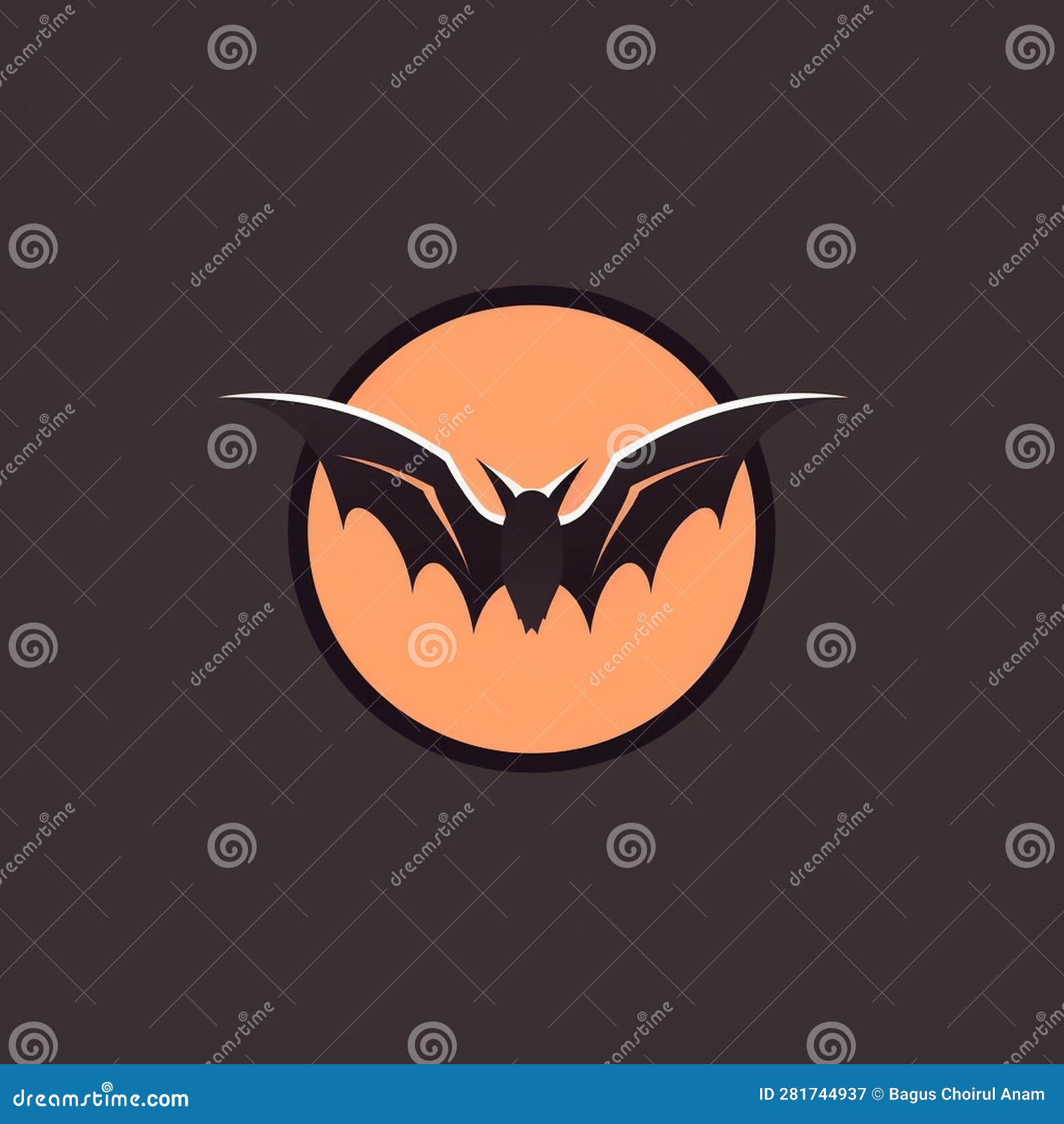 The Minimalist Bat Logo Vector Stock Illustration - Illustration of ...