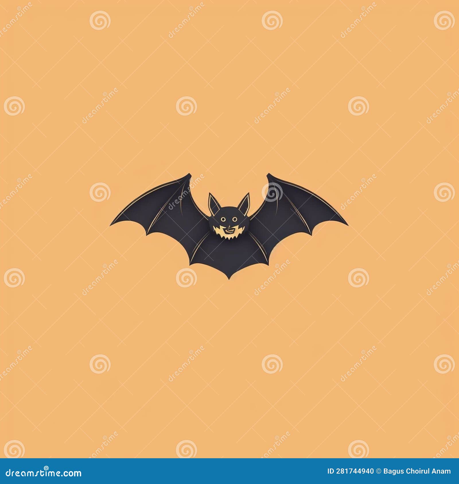 The Minimalist Bat Logo Vector Stock Illustration - Illustration of ...