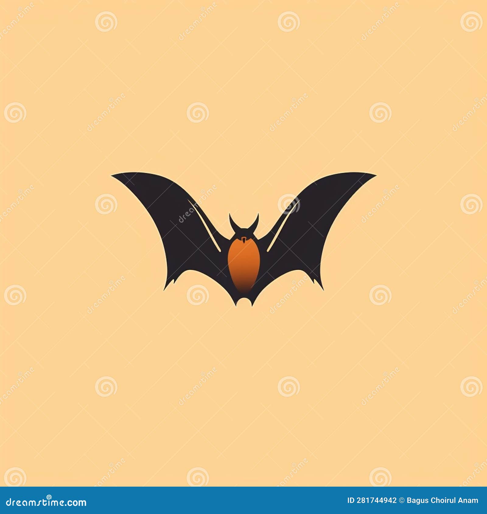 The Minimalist Bat Logo Vector Stock Illustration - Illustration of ...