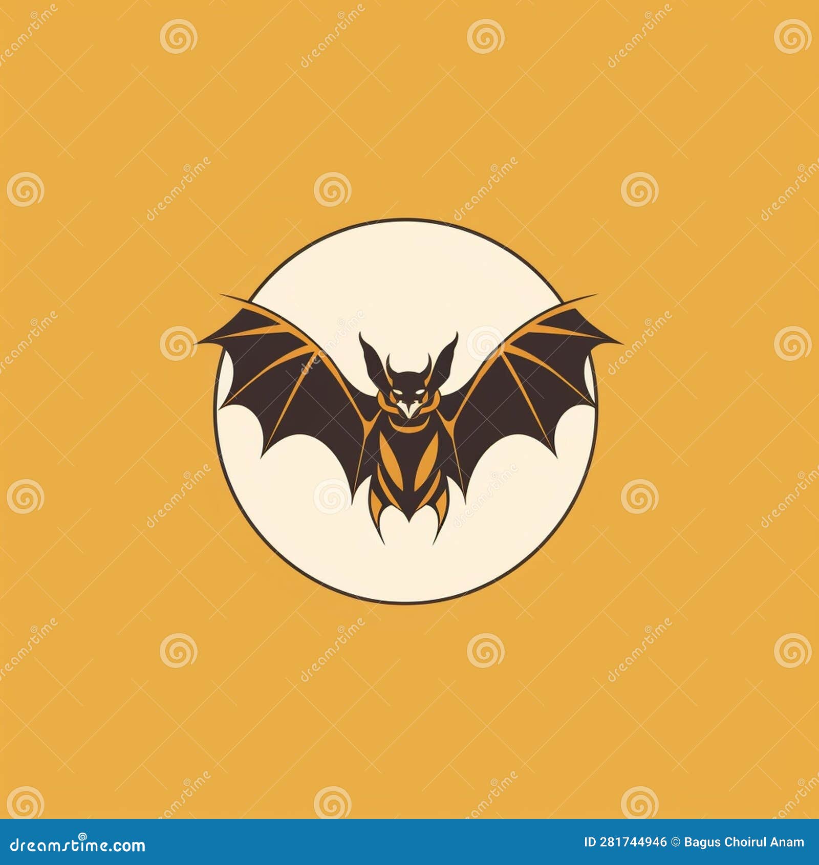 The Minimalist Bat Logo Vector Stock Illustration - Illustration of ...