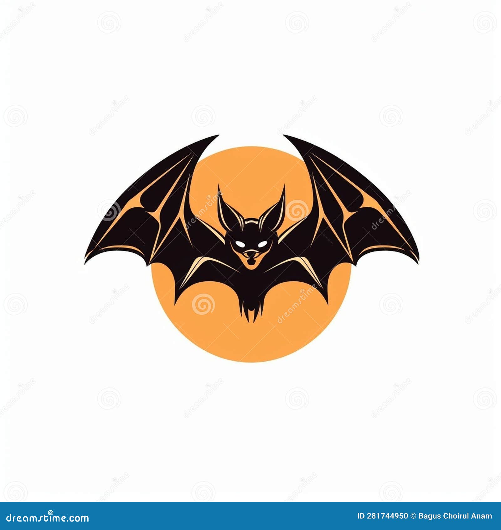 The Minimalist Bat Logo Vector Stock Illustration - Illustration of ...